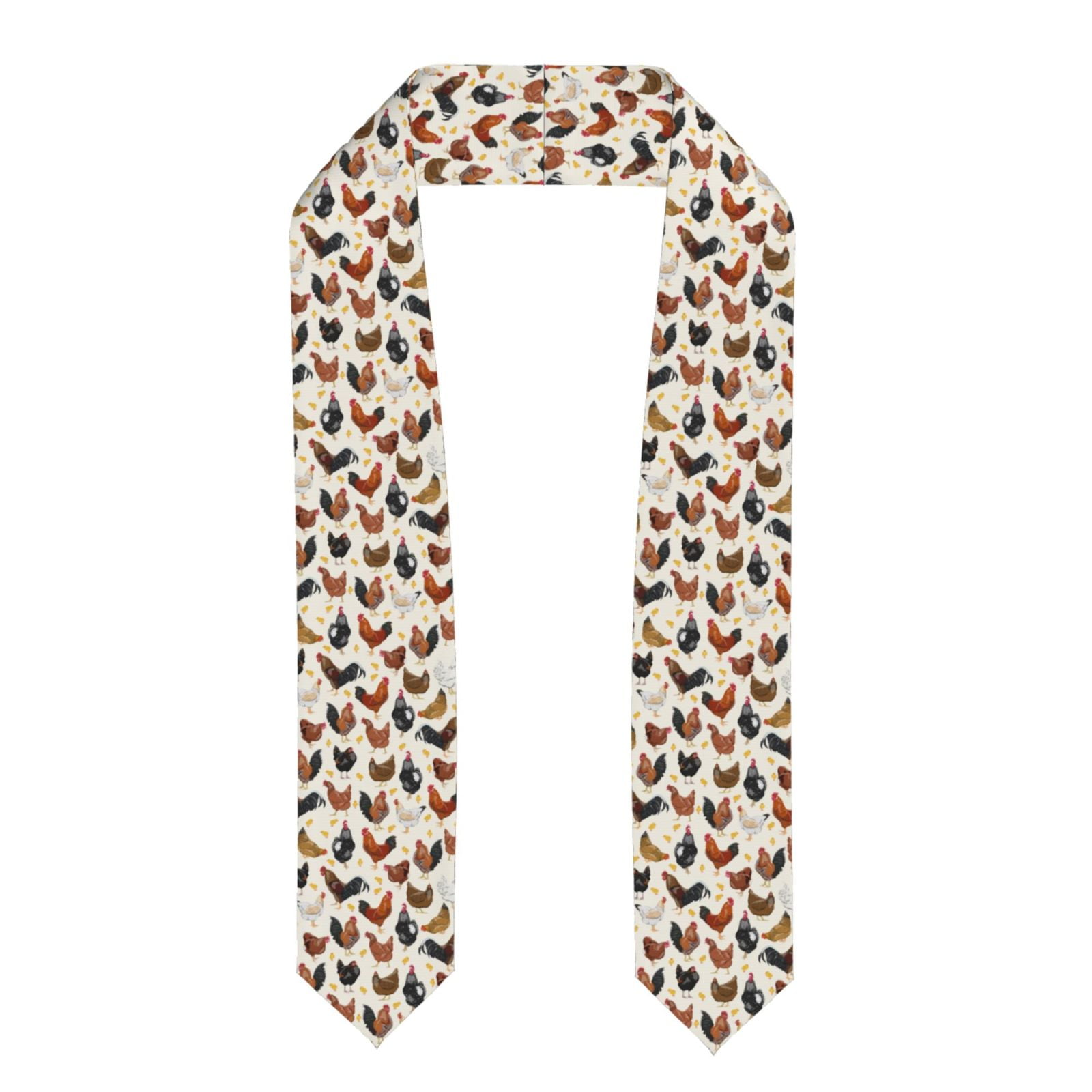 Lukts Roosters and Chickens for Graduation Shawl Ribbon, Unisex 36x5.1 ...