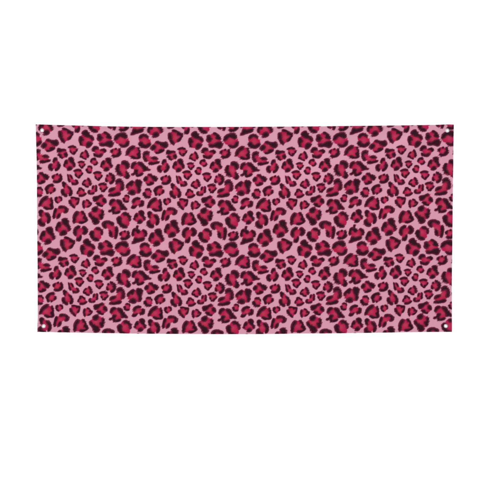 Lukts Rose Leopard Print Print Banners and Signs for Outdoor ...