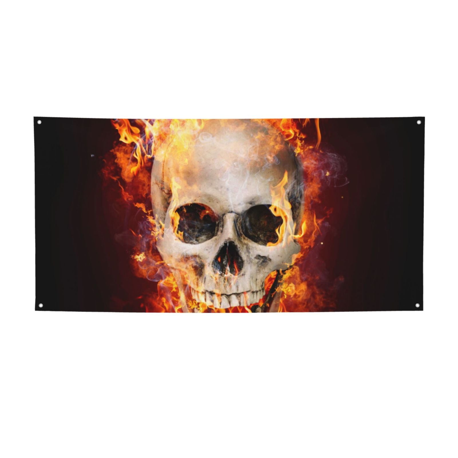 Lukts Satanic Skull Print Banners and Signs for Outdoor,Celebration ...