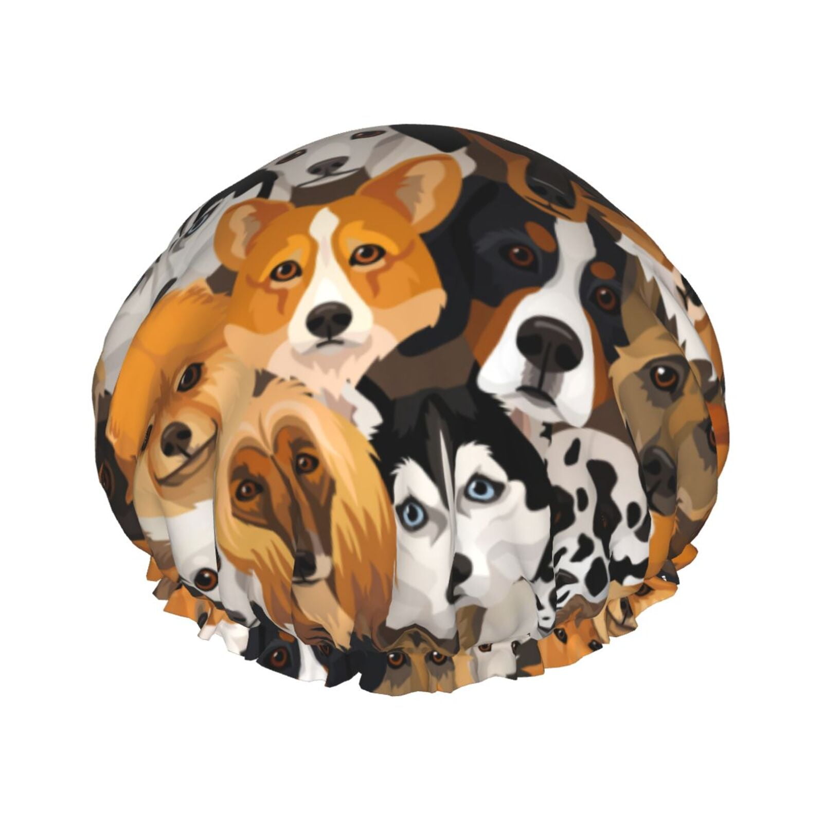 Lukts Shower Caps For Women,Elastic And Reusable Bath Caps, Double ...