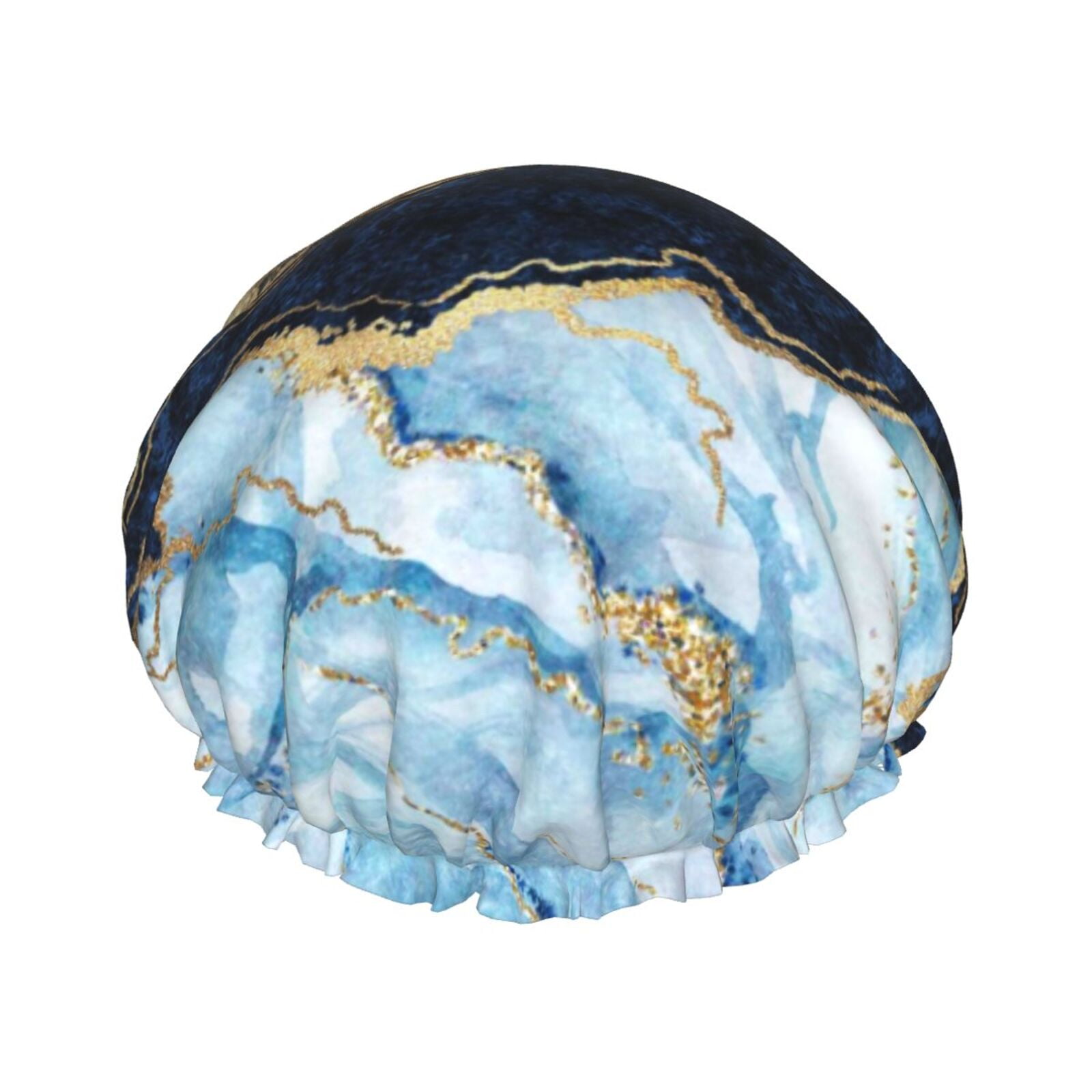 Lukts Shower Caps For Women,Elastic And Reusable Bath Caps, Double ...