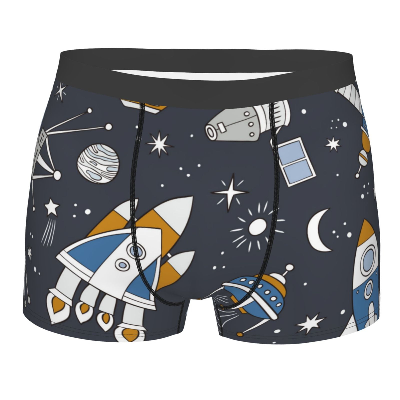 Lukts Space Cars Men'S Underwear Covered Waistband Boxer Briefs ...
