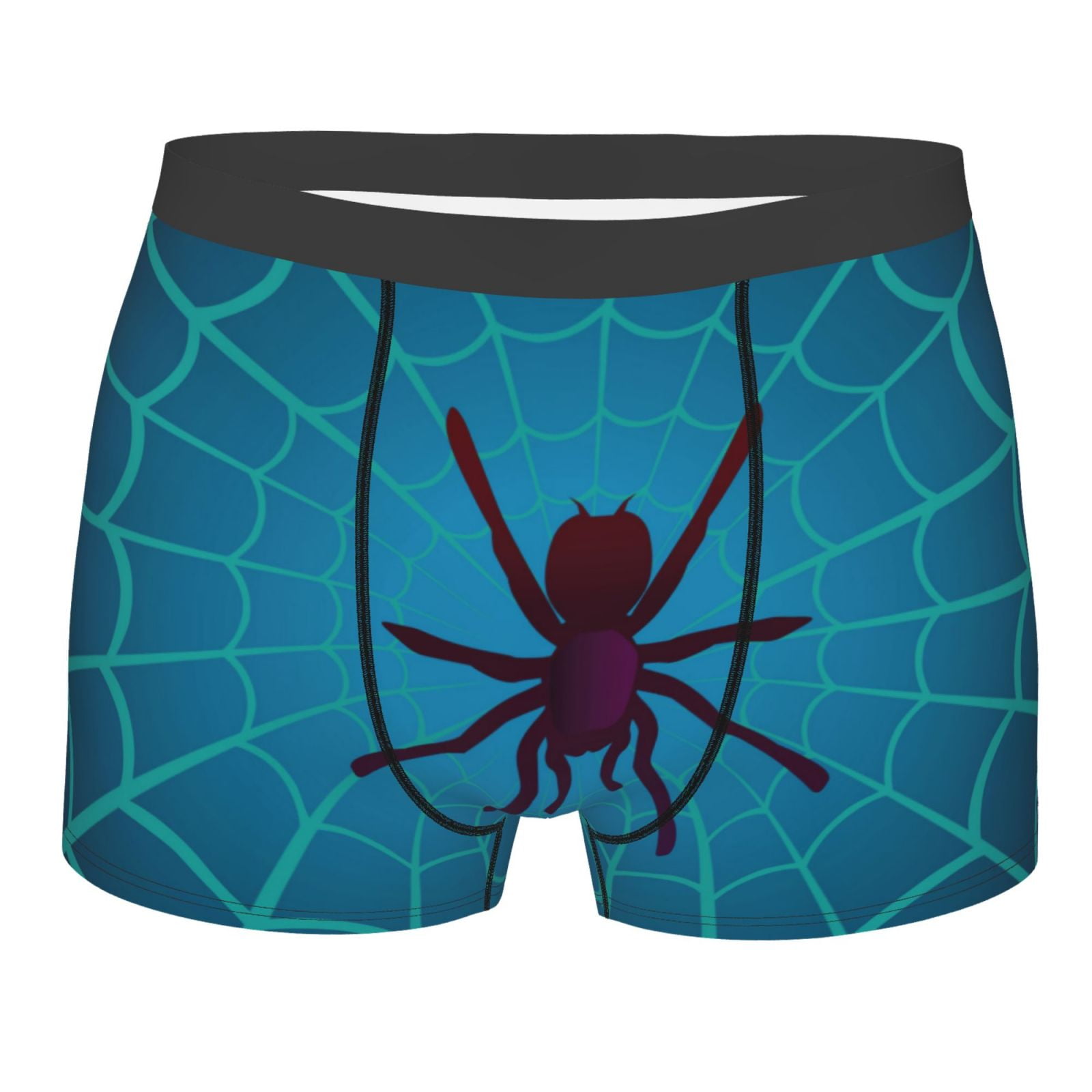 Lukts Spider And Cobweb Men's Underwear Covered Waistband Boxer Briefs ...