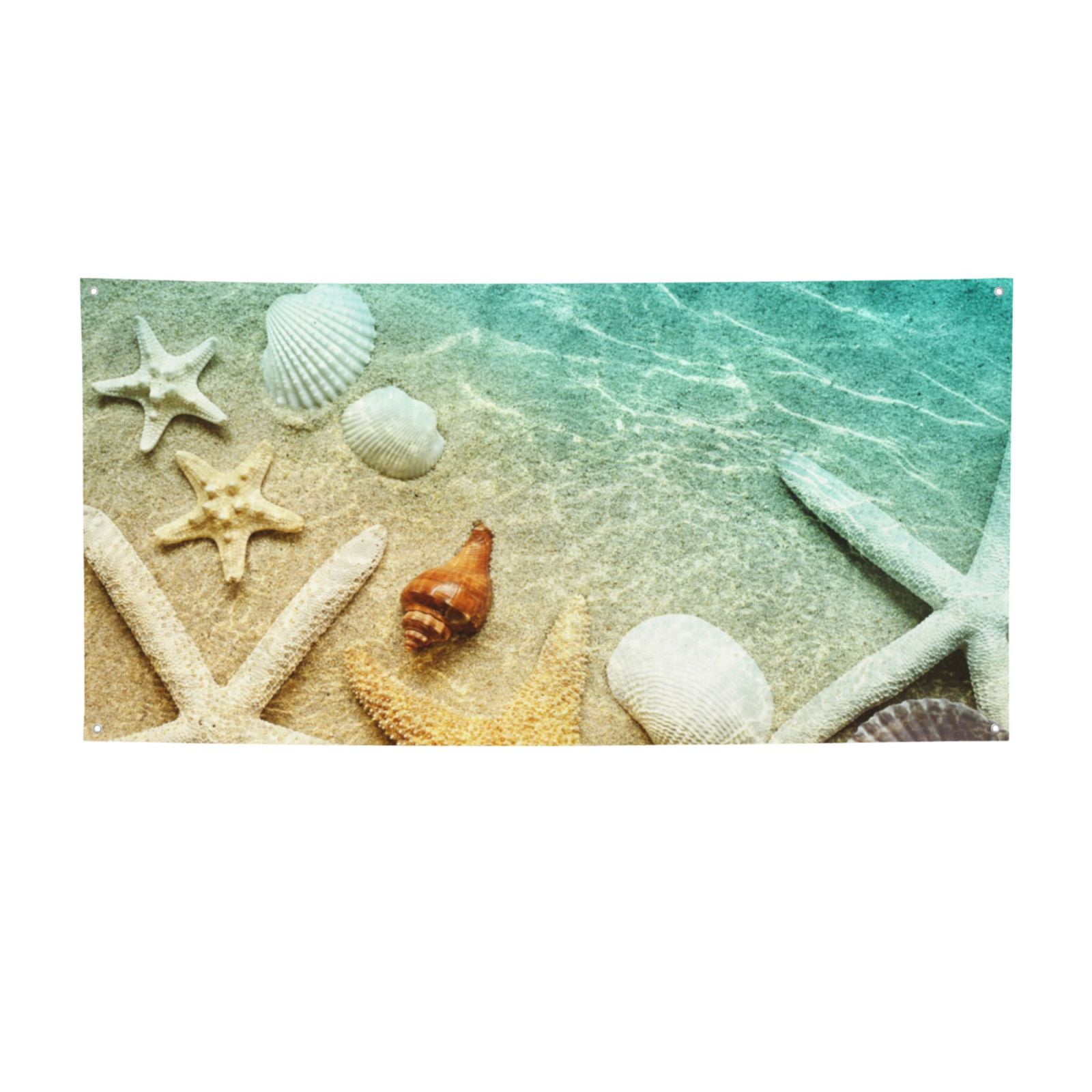 Lukts Starfish And Seashell On The Beach Print Banners and Signs for ...