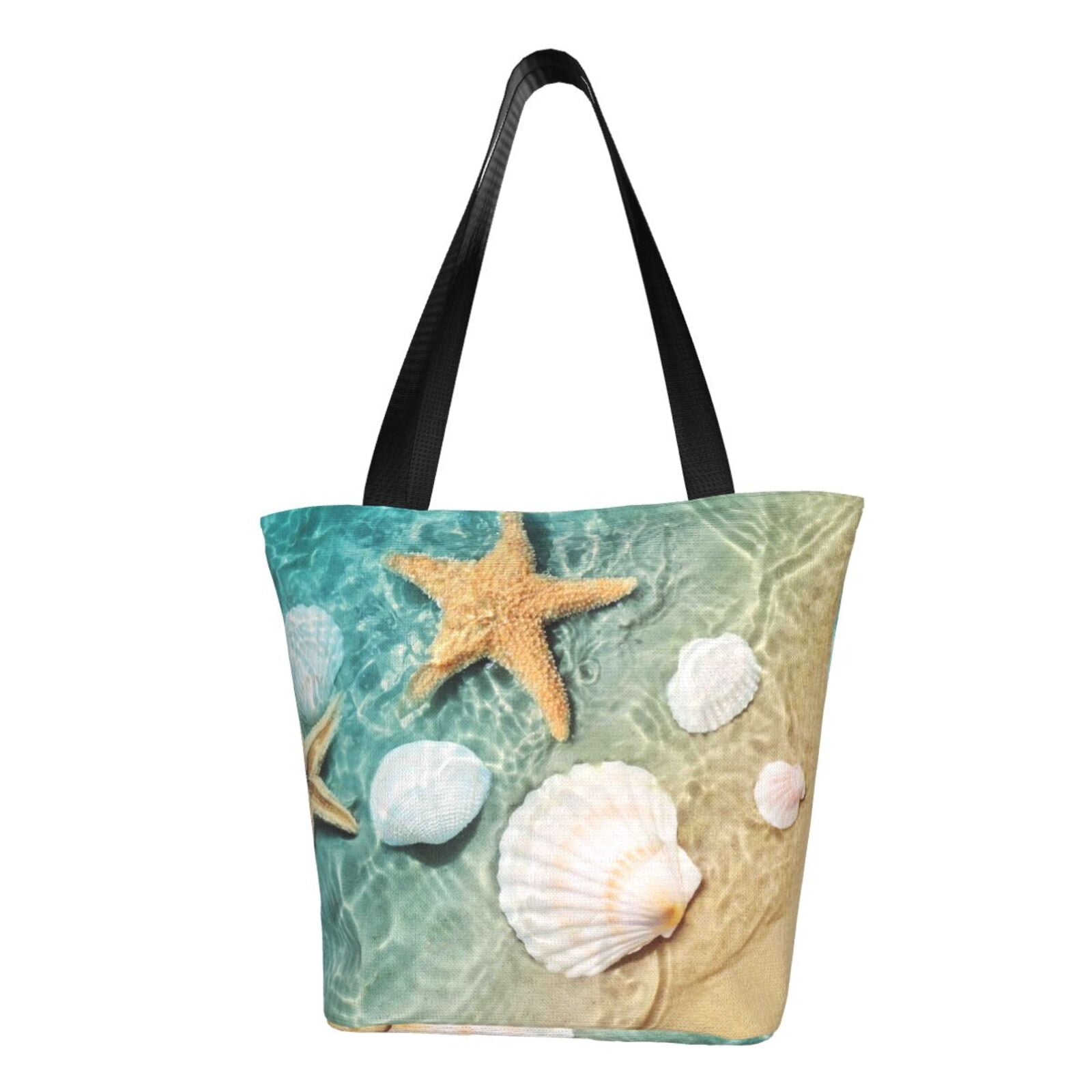 Lukts Starfish And Seashell On The Summer Beach Tote Bag,Shoulder Bag ...