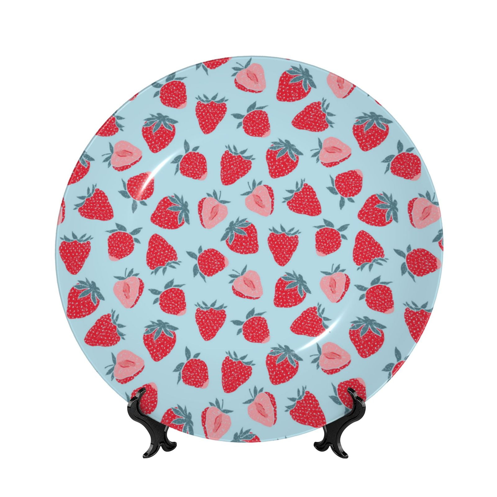 Lukts Strawberries for Bone China Decorative Plates, Ceramic Plates ...