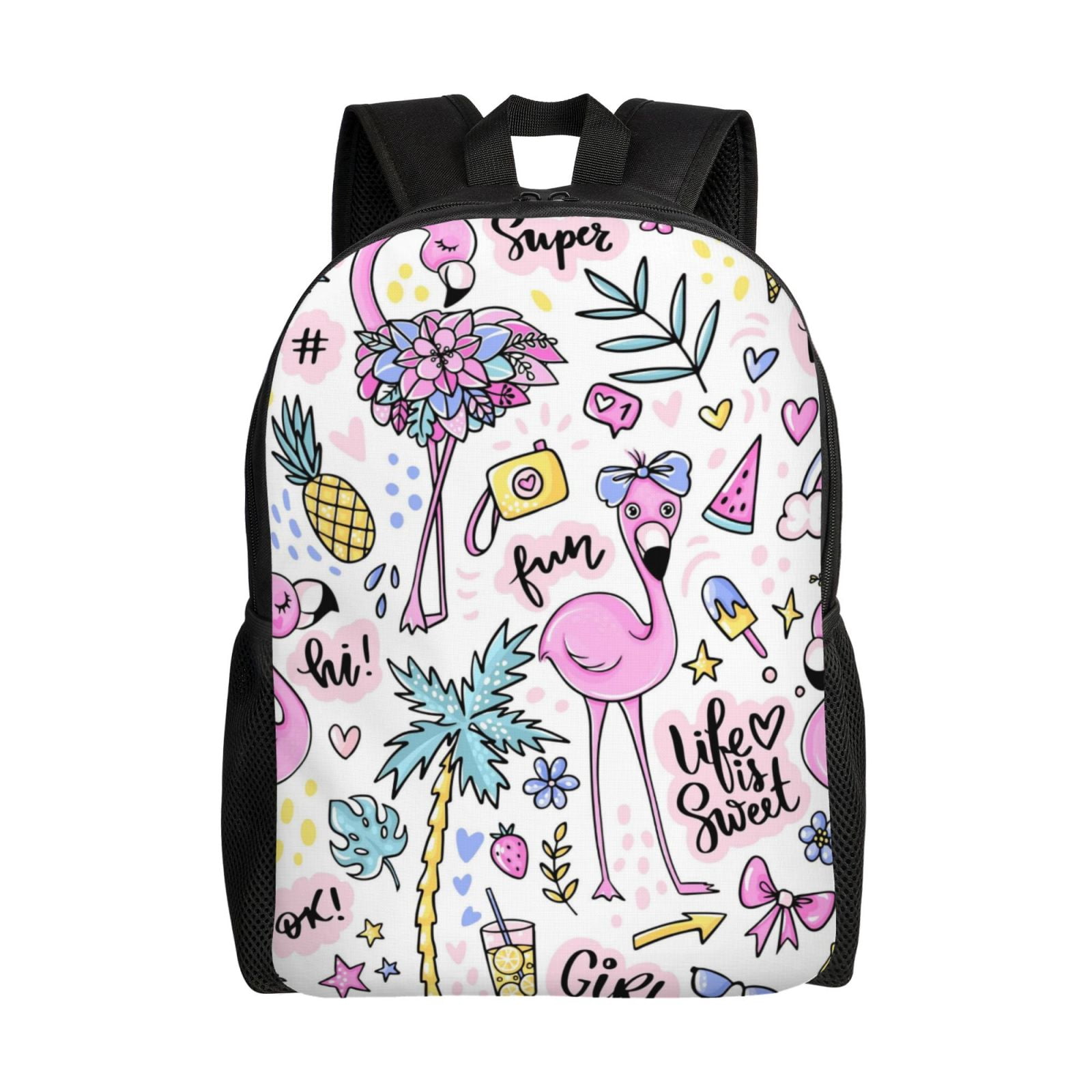 Lukts Summer with Flamingo Backpack for Travel, Sports, Beach, Work ...