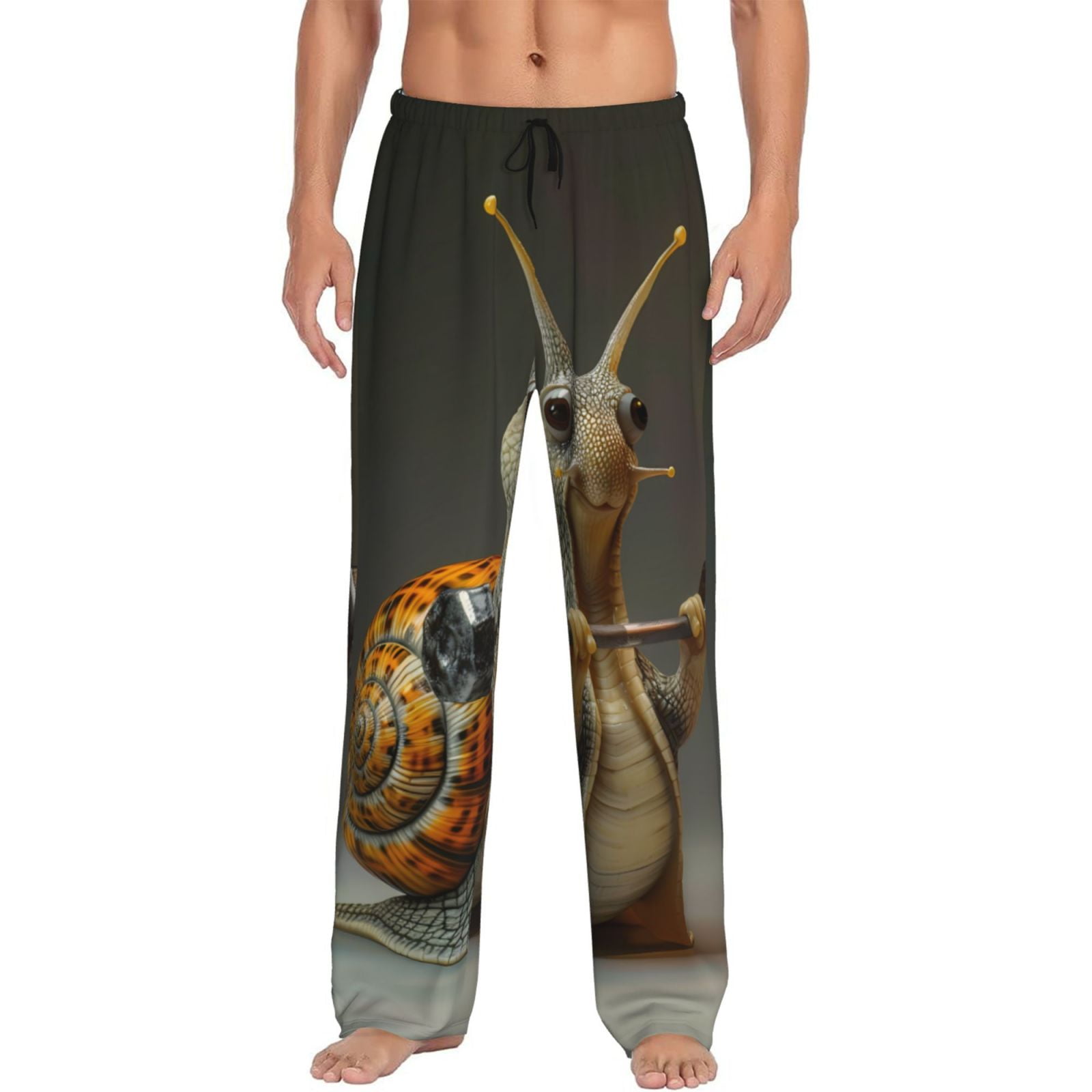 Lukts Surreal Weightlifting Snail for men - sleek Straight Pajama Pants ...