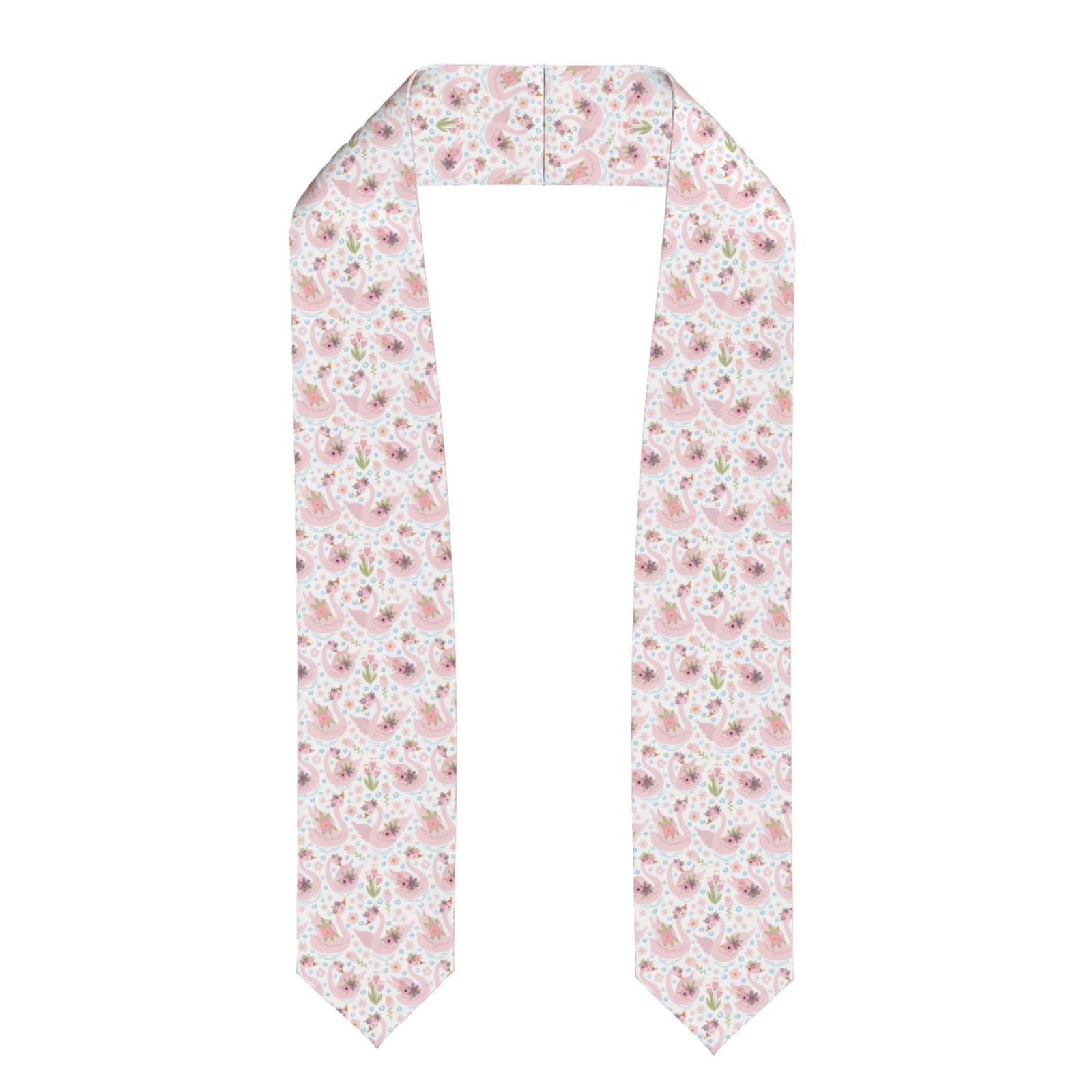 Lukts Swan And Flowers for Graduation Shawl Ribbon, Unisex 36x5.1 Inch ...