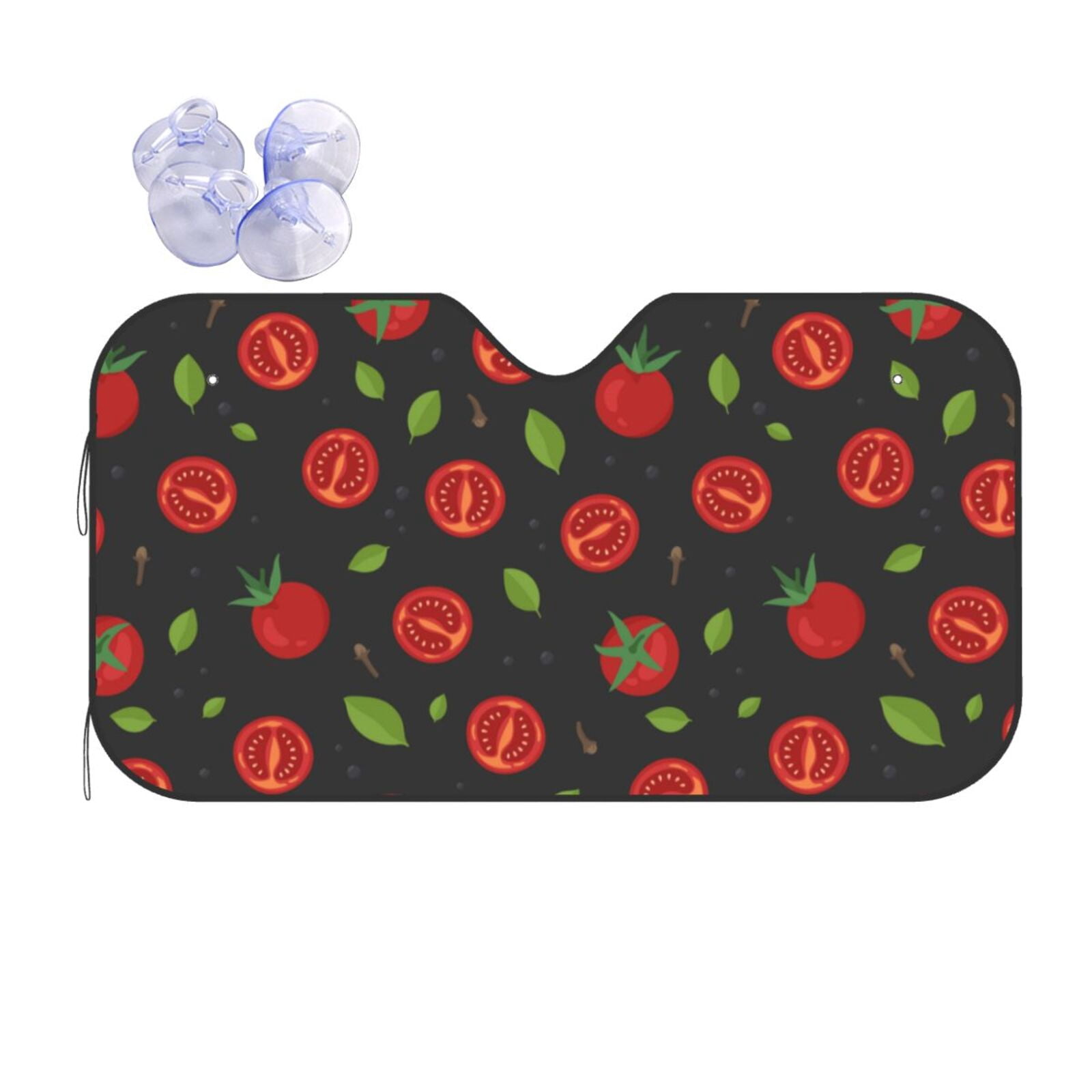 Lukts Tomatoes1 Car Windshield Sun Shade With Storage Pouch,Foldable ...