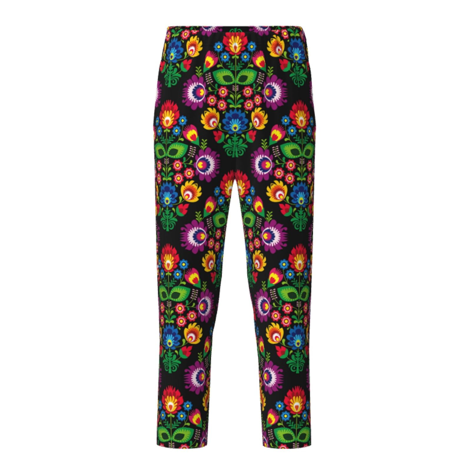 Lukts Traditional Floral Polish for Teenagers' Home Pants, Elastic ...