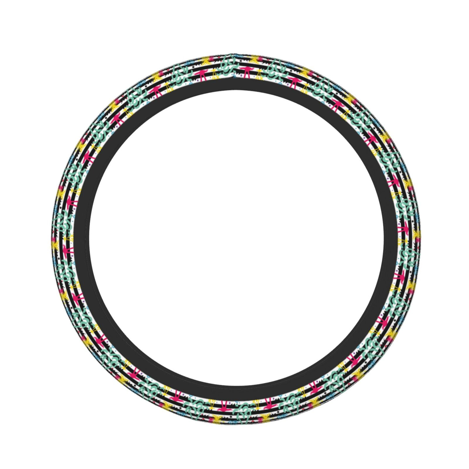 Lukts Trendy Colorful Pineapples teering Wheel Cover,Stretch Elastic ...