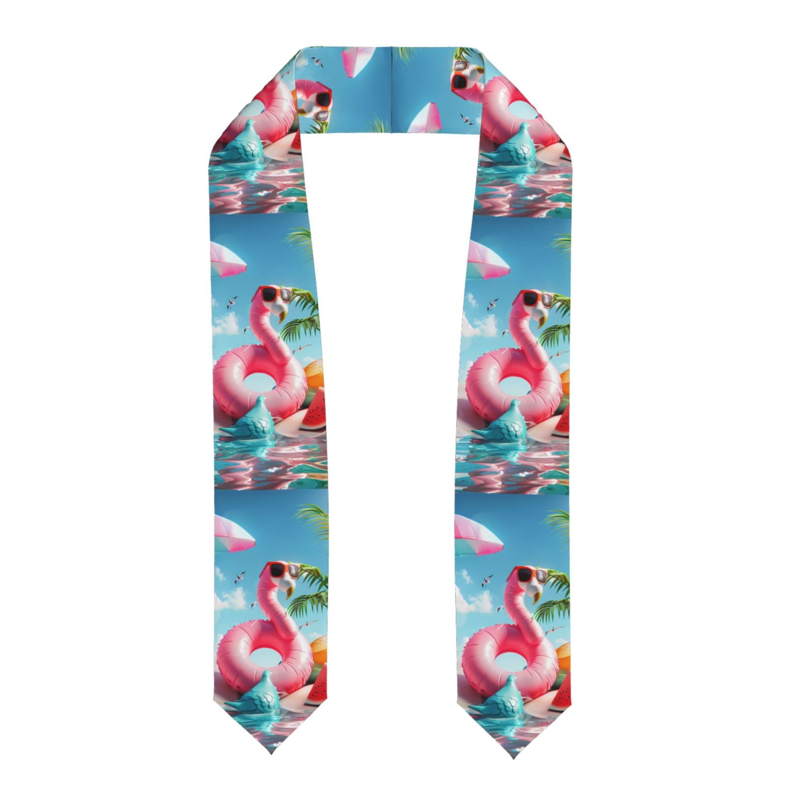 Lukts Tropical Flamingo Pool Float for Graduation Shawl Ribbon, Unisex ...