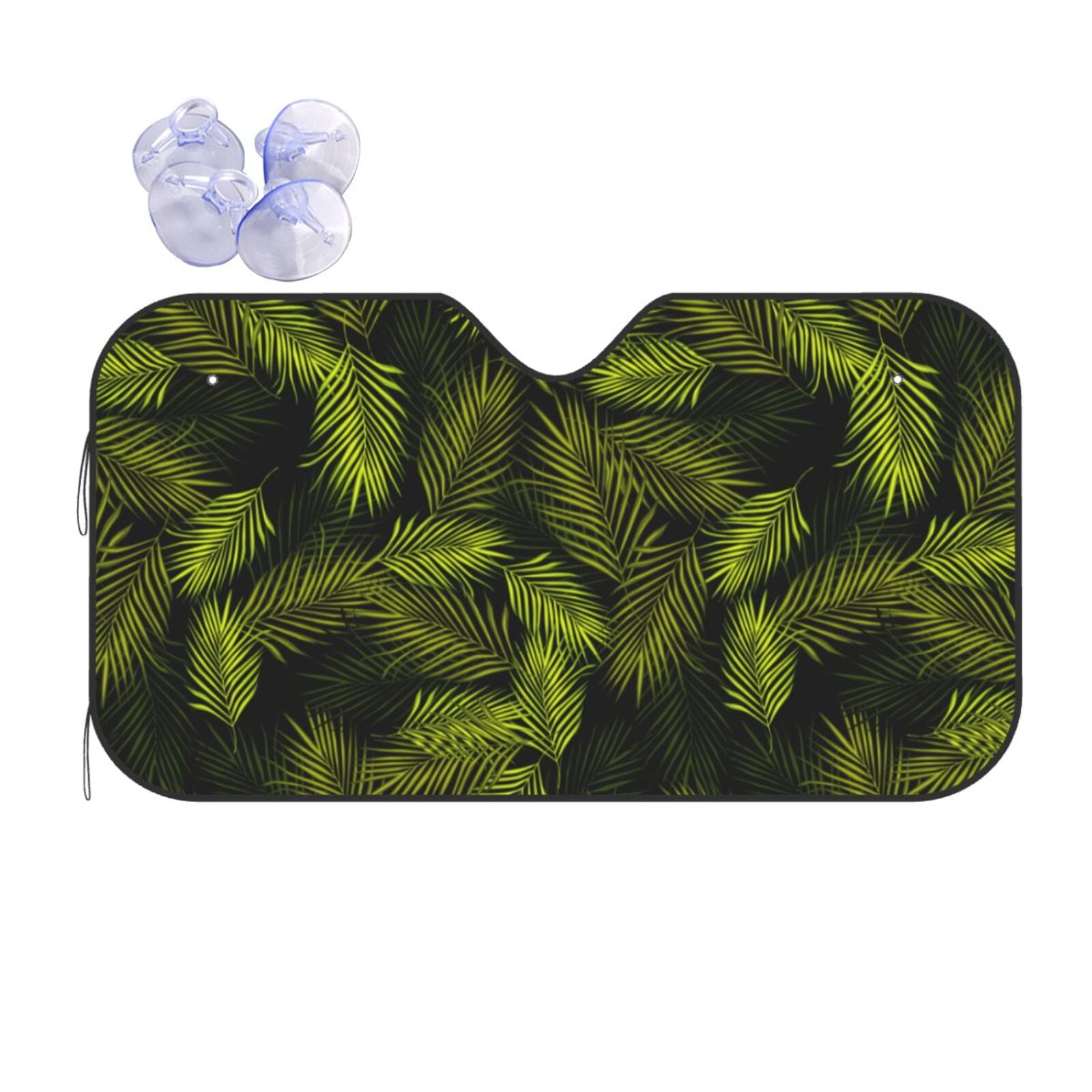 Lukts Tropical Palm Leaves Fern Leaf Car Windshield Sun Shade With ...
