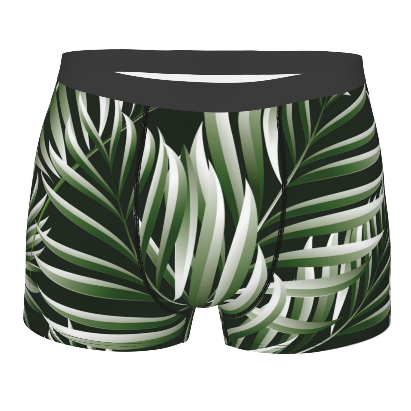 Lukts Tropical Palm Leaves1 Men'S Underwear Covered Waistband Boxer ...