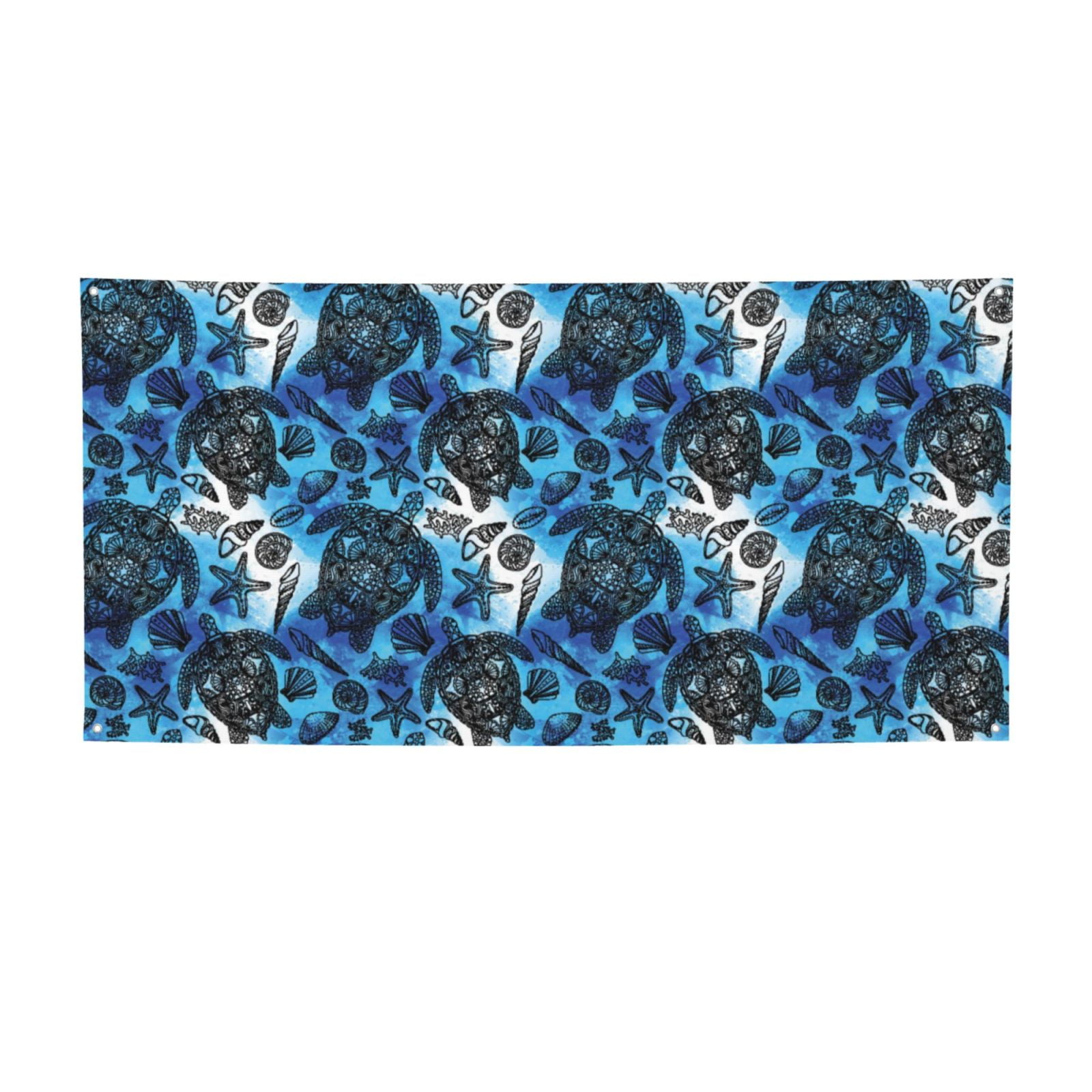 Lukts Turtle，Shell Algae Starfish Coral Print Banners and Signs for ...