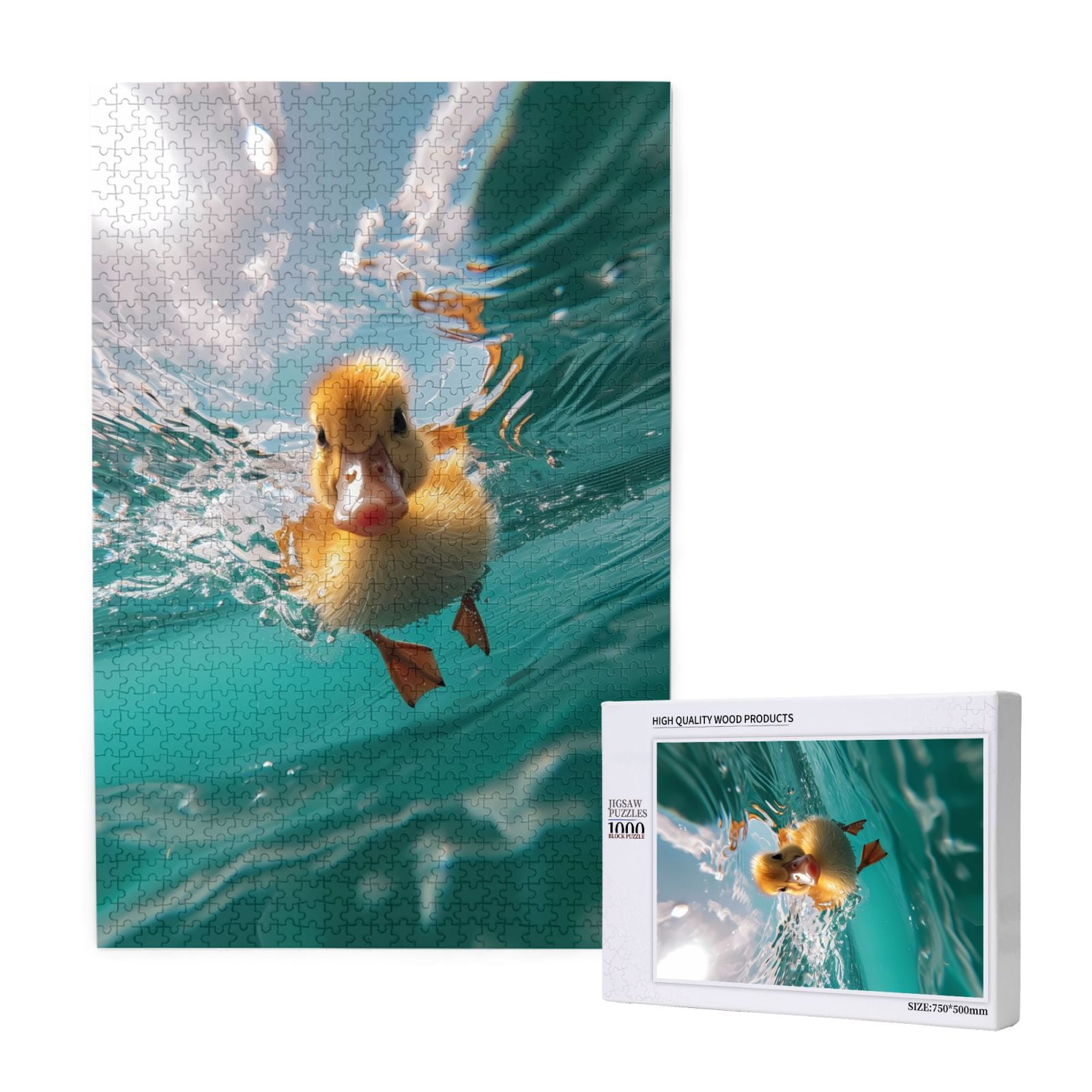 Lukts Underwater Swimming Duck for Jigsaw Puzzles,Puzzles for Adults ...
