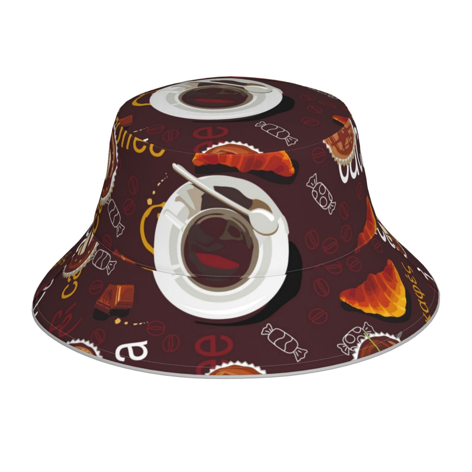 Lukts Unisex A Cup Of Black Coffee On A Saucer Print Double-Side-Wear ...