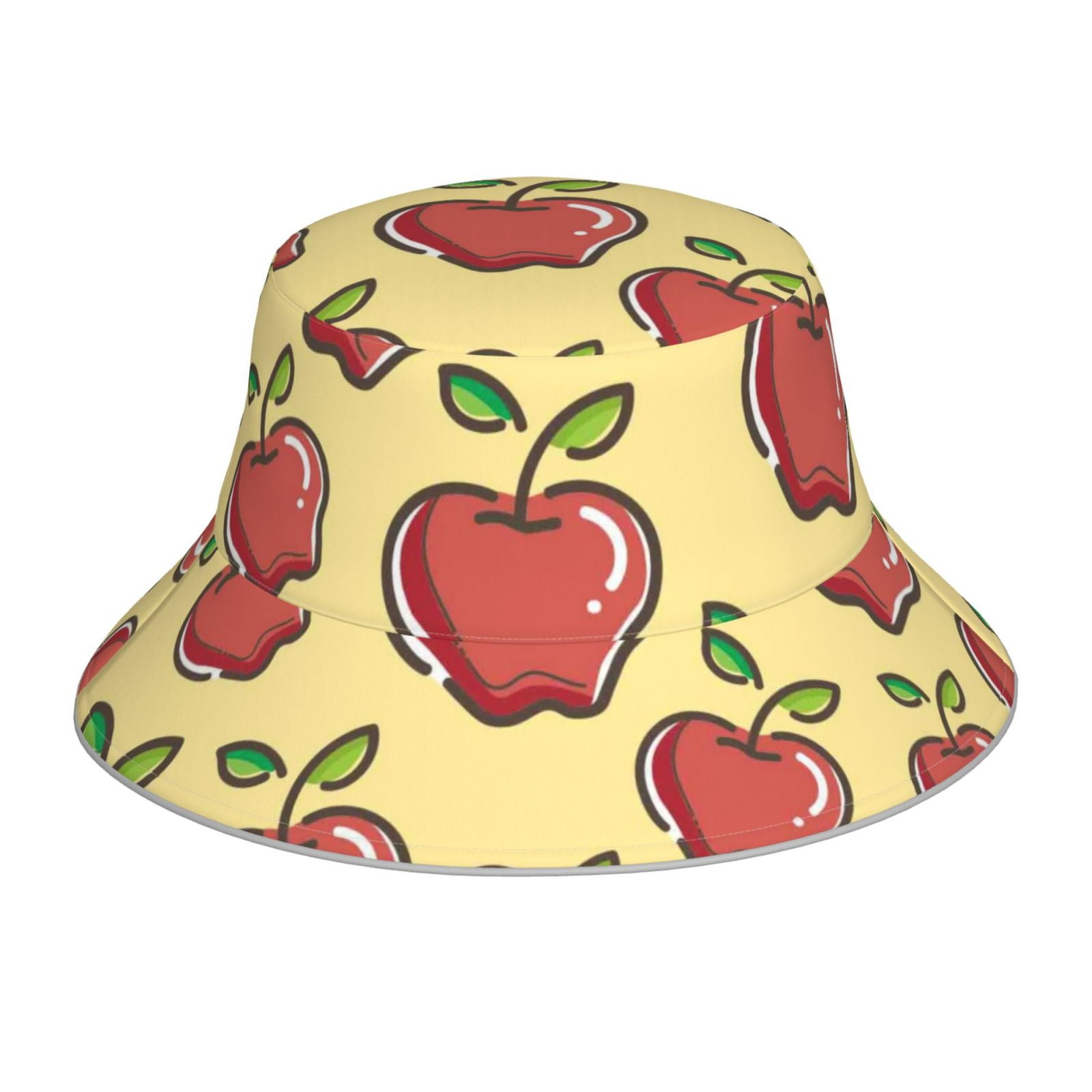 Lukts Unisex Apple Print Double-Side-Wear Reversible Reflective Bucket ...