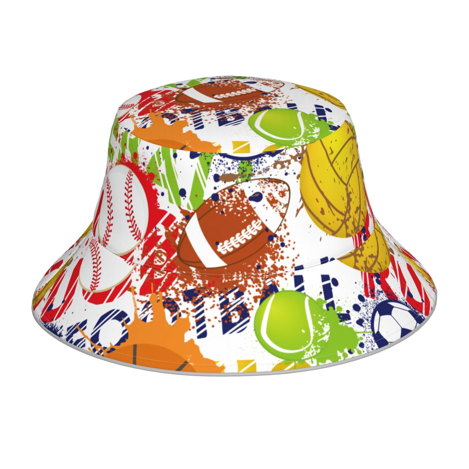 Lukts Unisex Balls Print Double-Side-Wear Reversible Reflective Bucket ...
