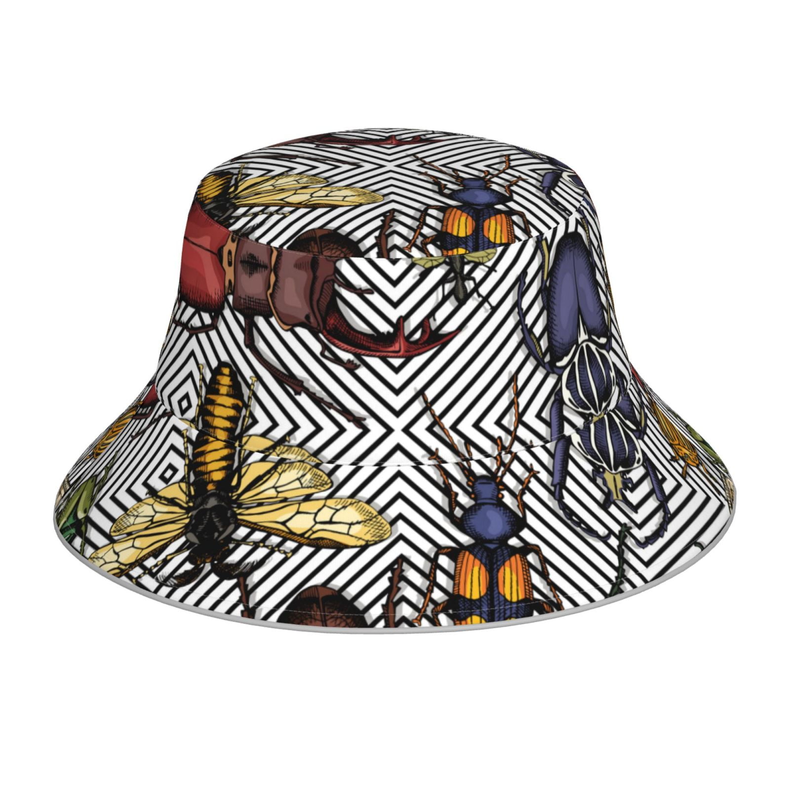 Lukts Unisex Bright Insects Print Double-Side-Wear Reversible ...