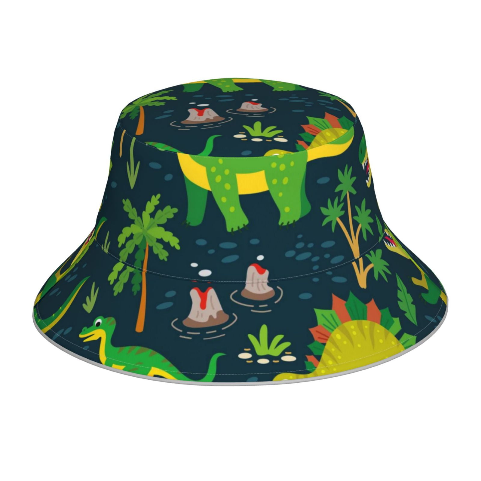 Lukts Unisex Dinosaurs And Tropical Leaves And Flowers Print Double ...