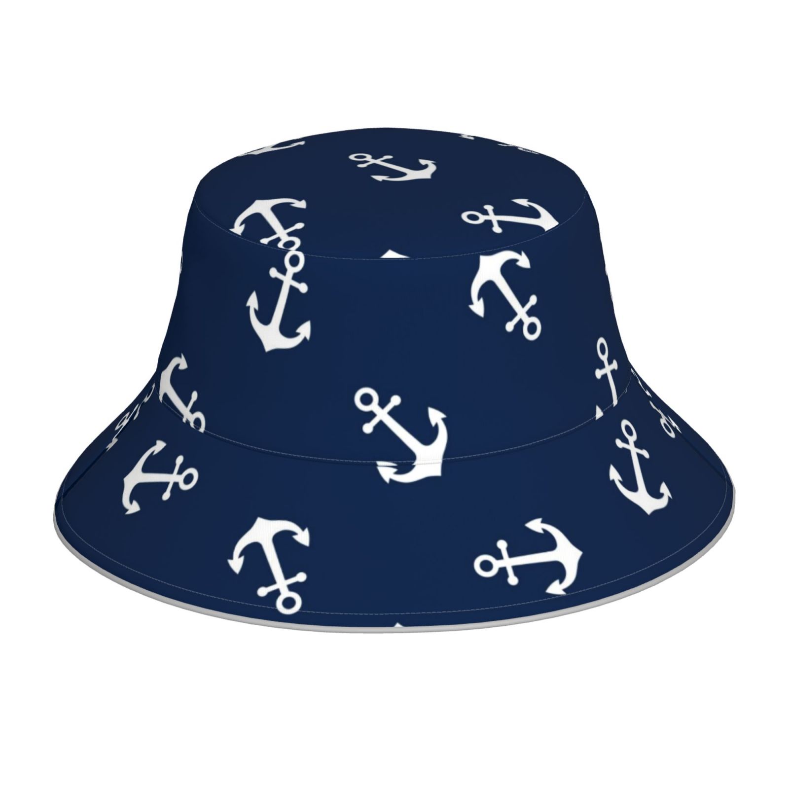 Lukts Unisex Nautical Themed Simple Anchors Print Double-Side-Wear ...