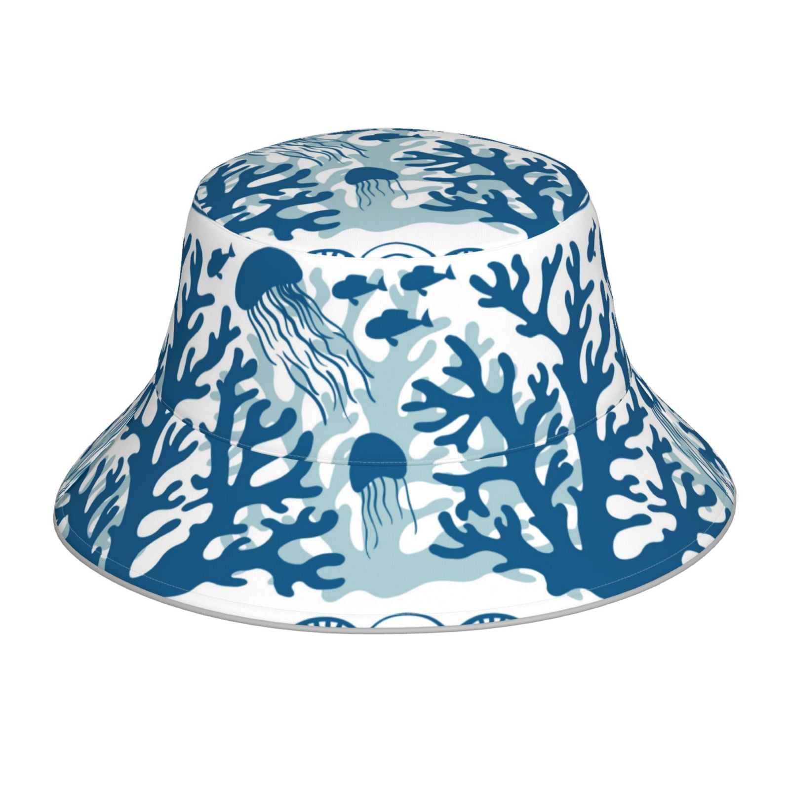 Lukts Unisex Sea Underwater Jellyfish Print Double-Side-Wear Reversible ...