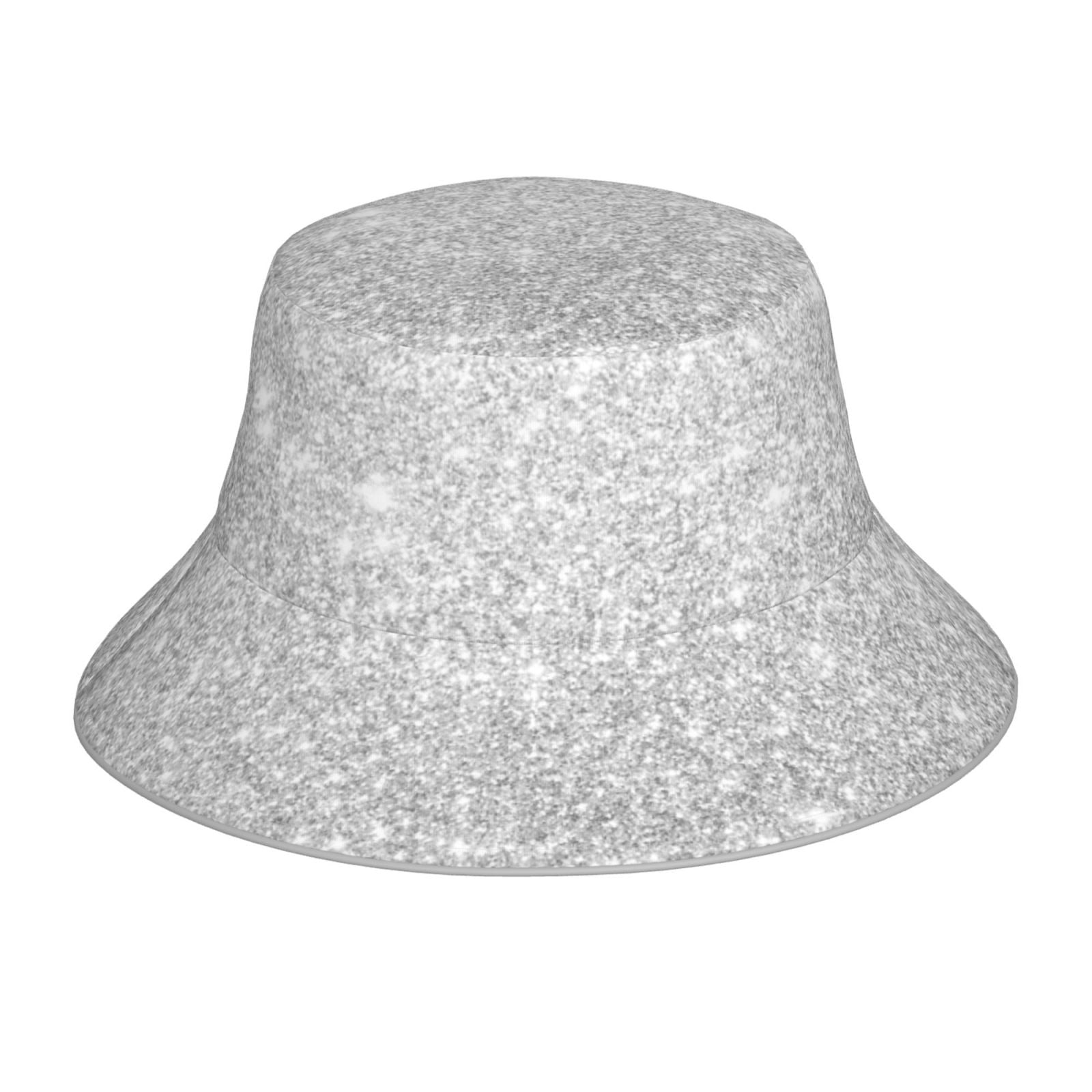Lukts Unisex Silver Glitter Print Double-Side-Wear Reversible ...