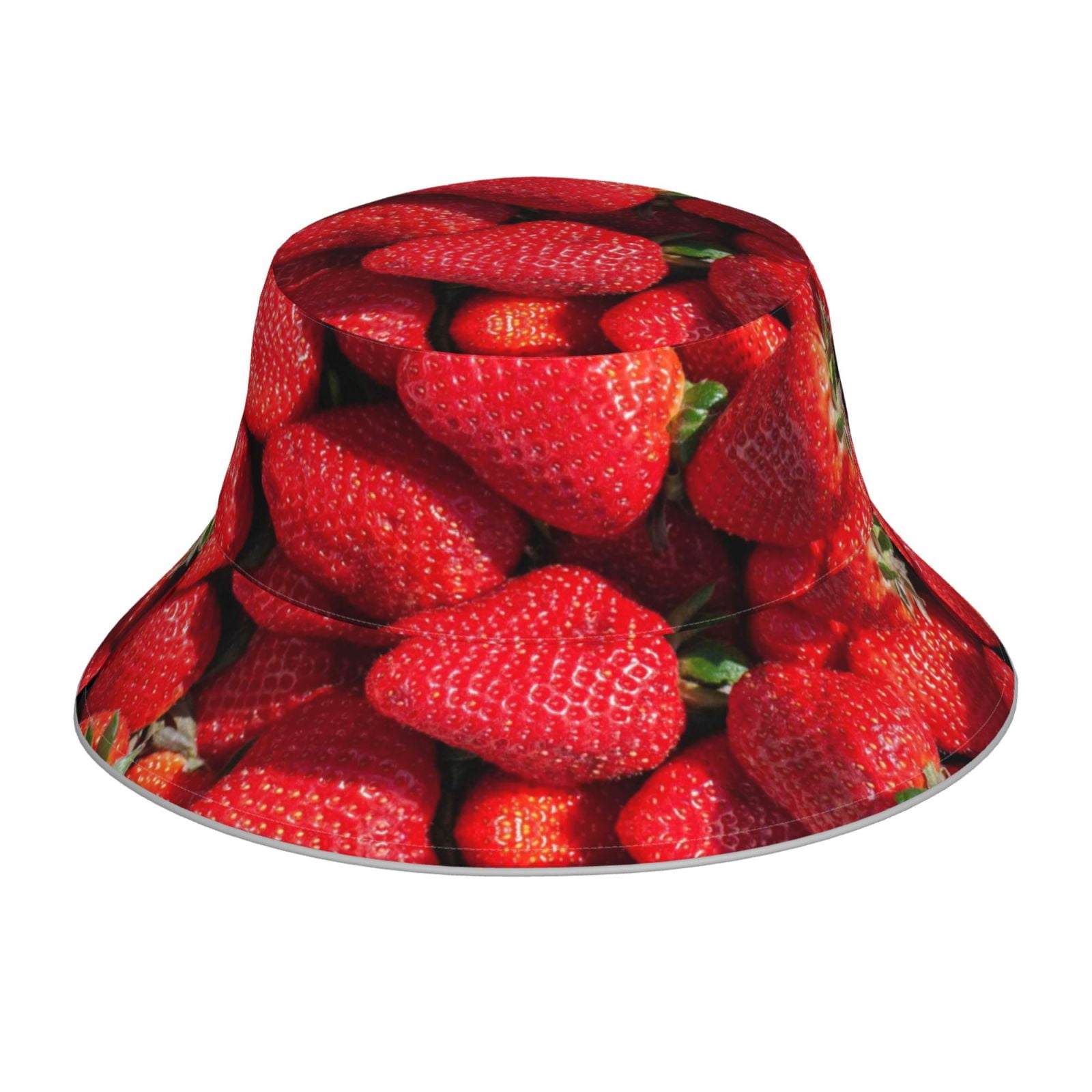 Lukts Unisex Strawberry Red Print Double-Side-Wear Reversible ...