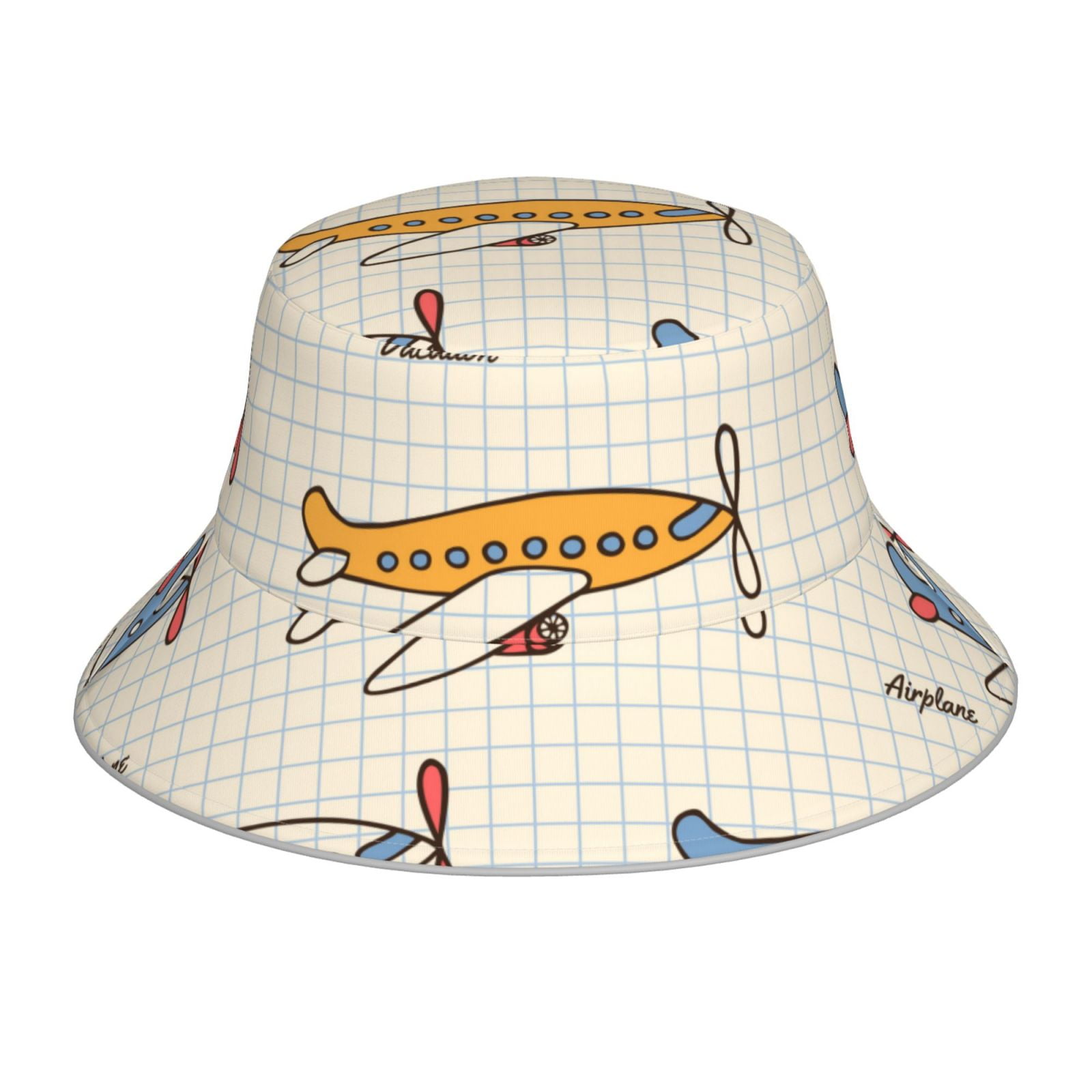 Lukts Unisex Striped Vintage Planes Print Double-Side-Wear Reversible ...