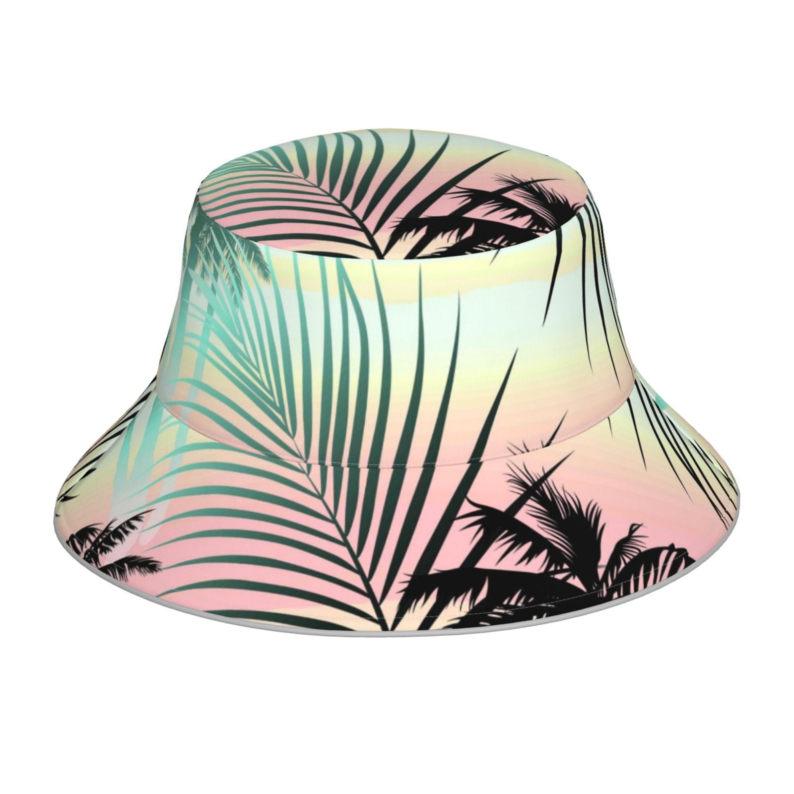 Lukts Unisex Tropical Summer Palm Print Double-Side-Wear Reversible ...