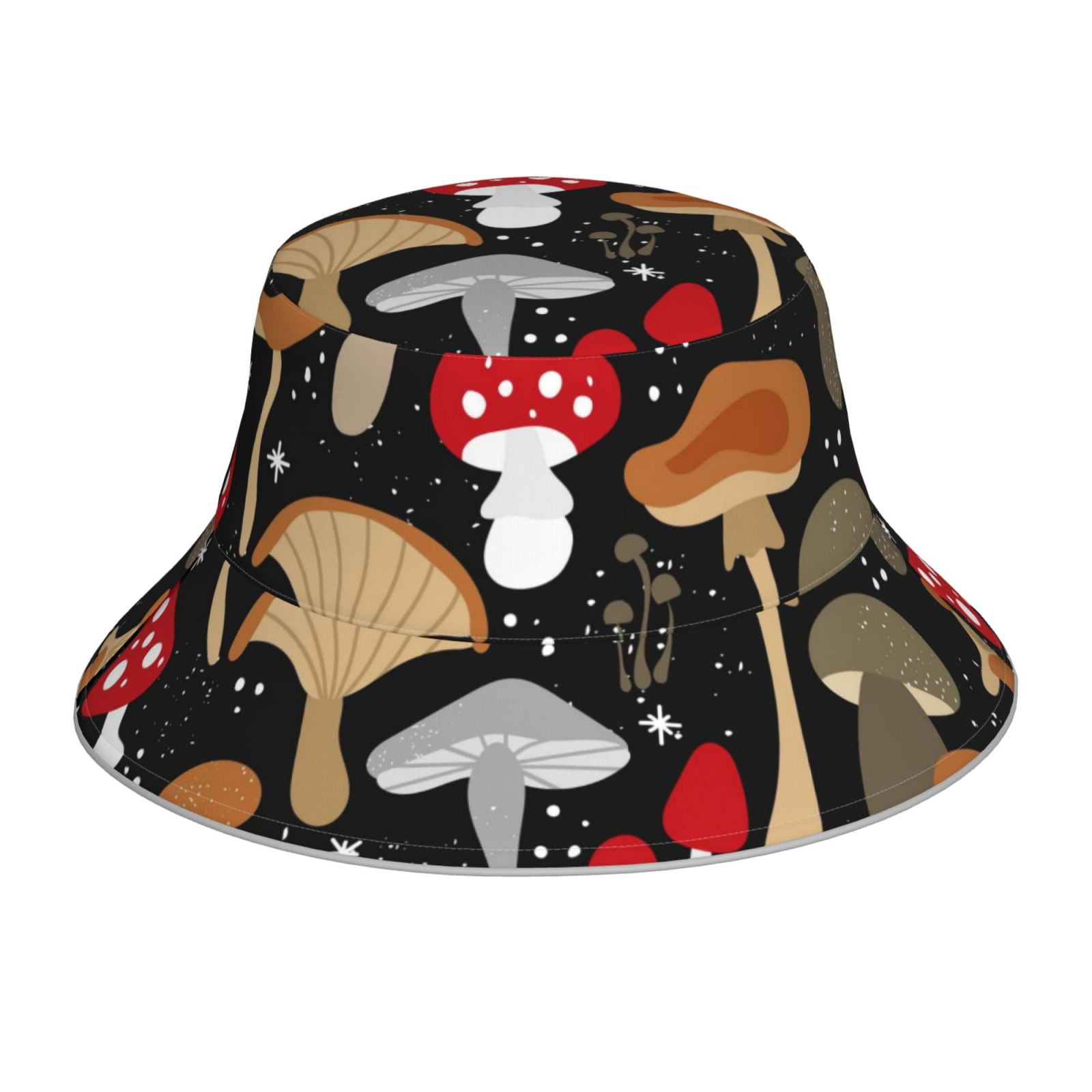 Lukts Unisex Various Mushrooms Print Double-Side-Wear Reversible ...