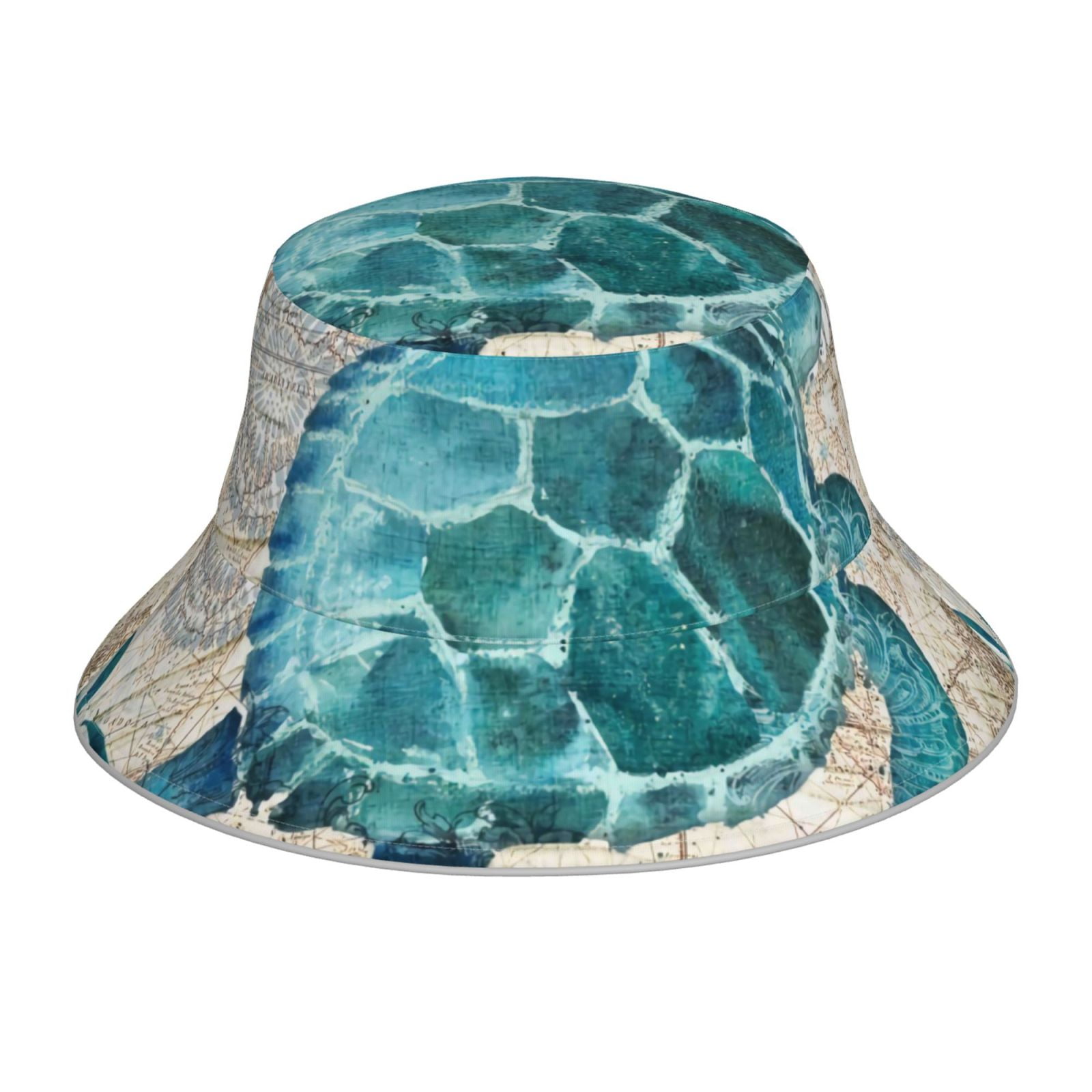 Lukts Unisex Watercolor Sea Turtle Print Double-Side-Wear Reversible ...