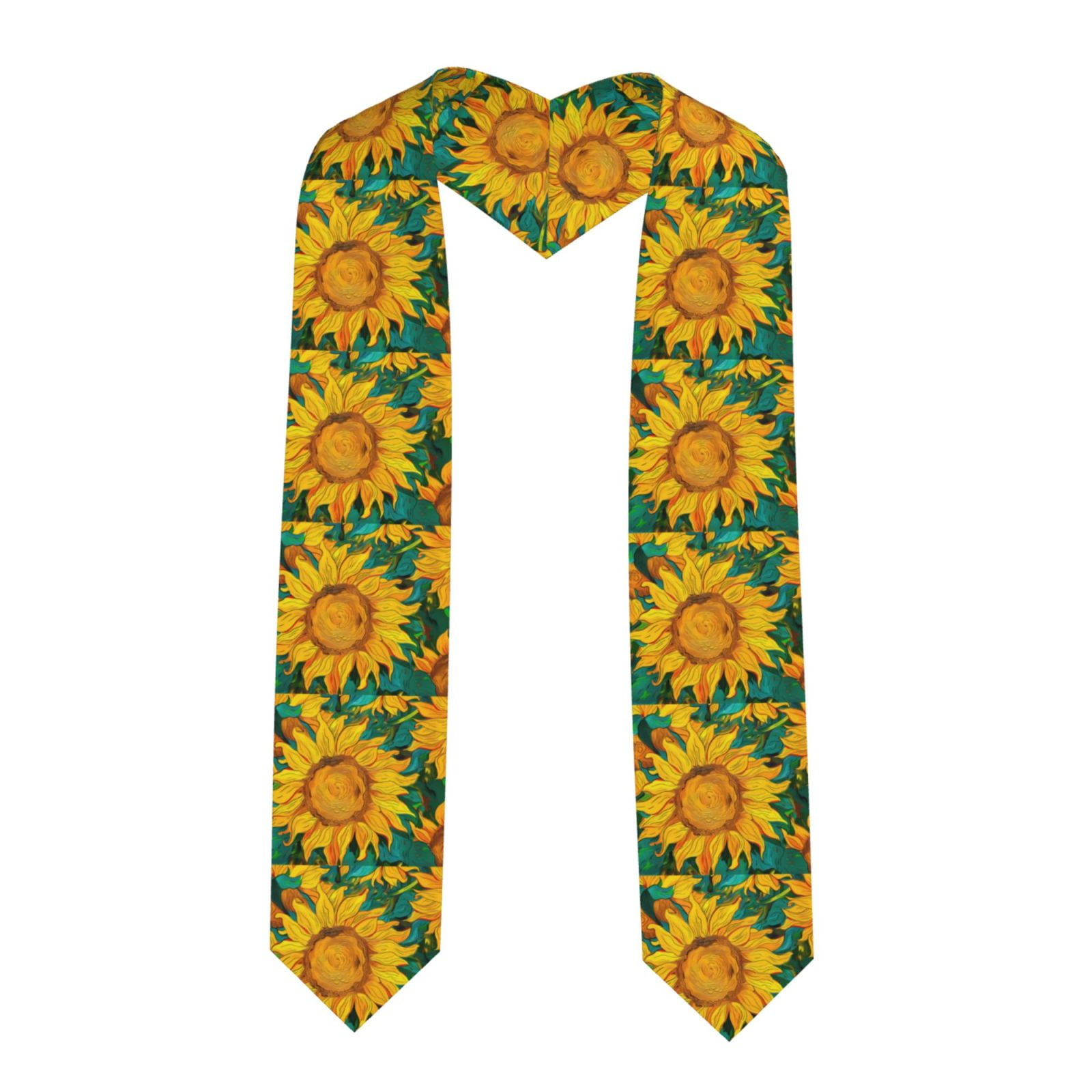 Lukts Vibrant Sunflower Painting for Graduation Shawl Ribbon, Unisex ...