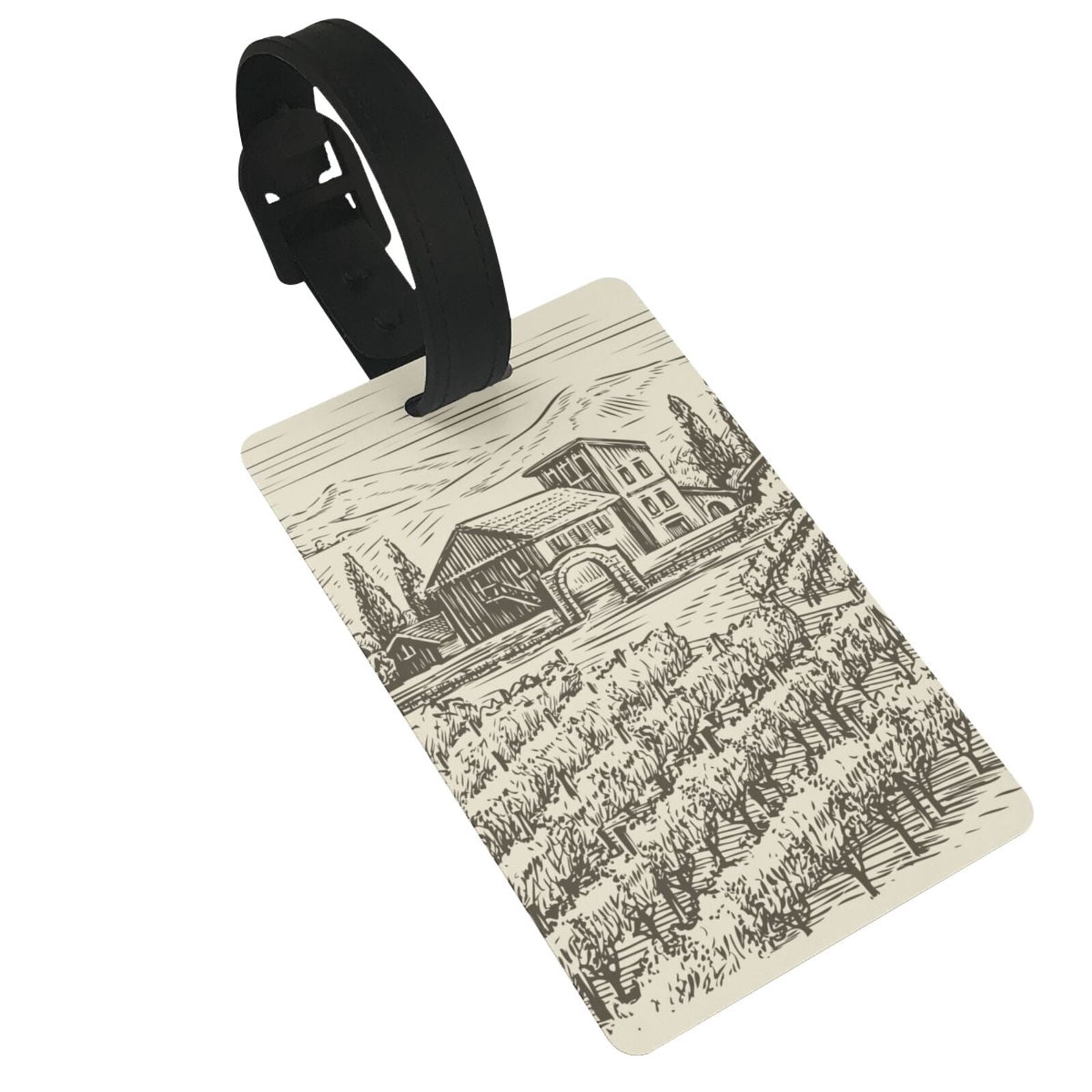 Lukts Vineyard Landscape for Luggage Tag Hang Tag, PVC Travel Bag ID ...