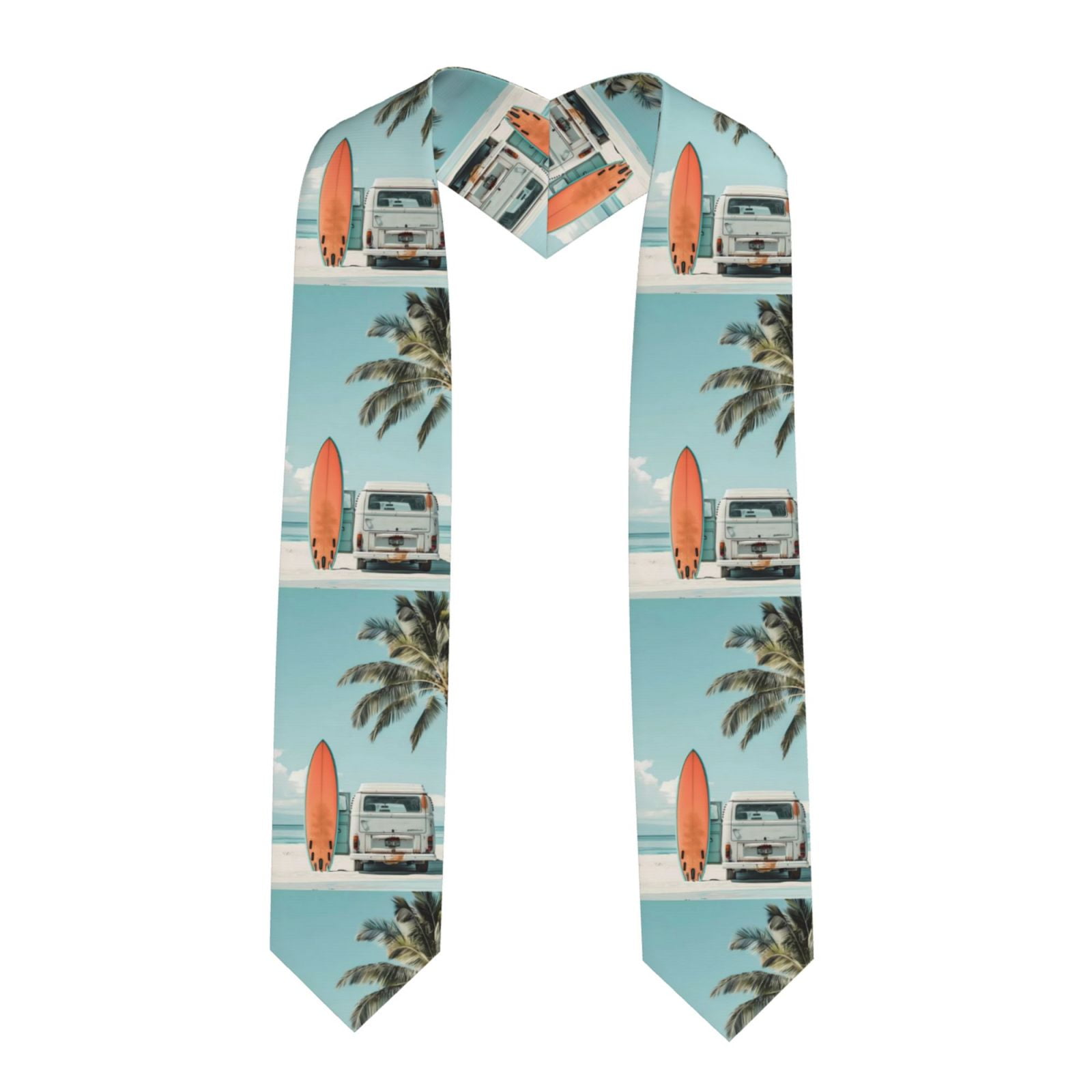 Lukts Vintage Surf Van Beach for Graduation Shawl Ribbon, Unisex 36x5.1 ...