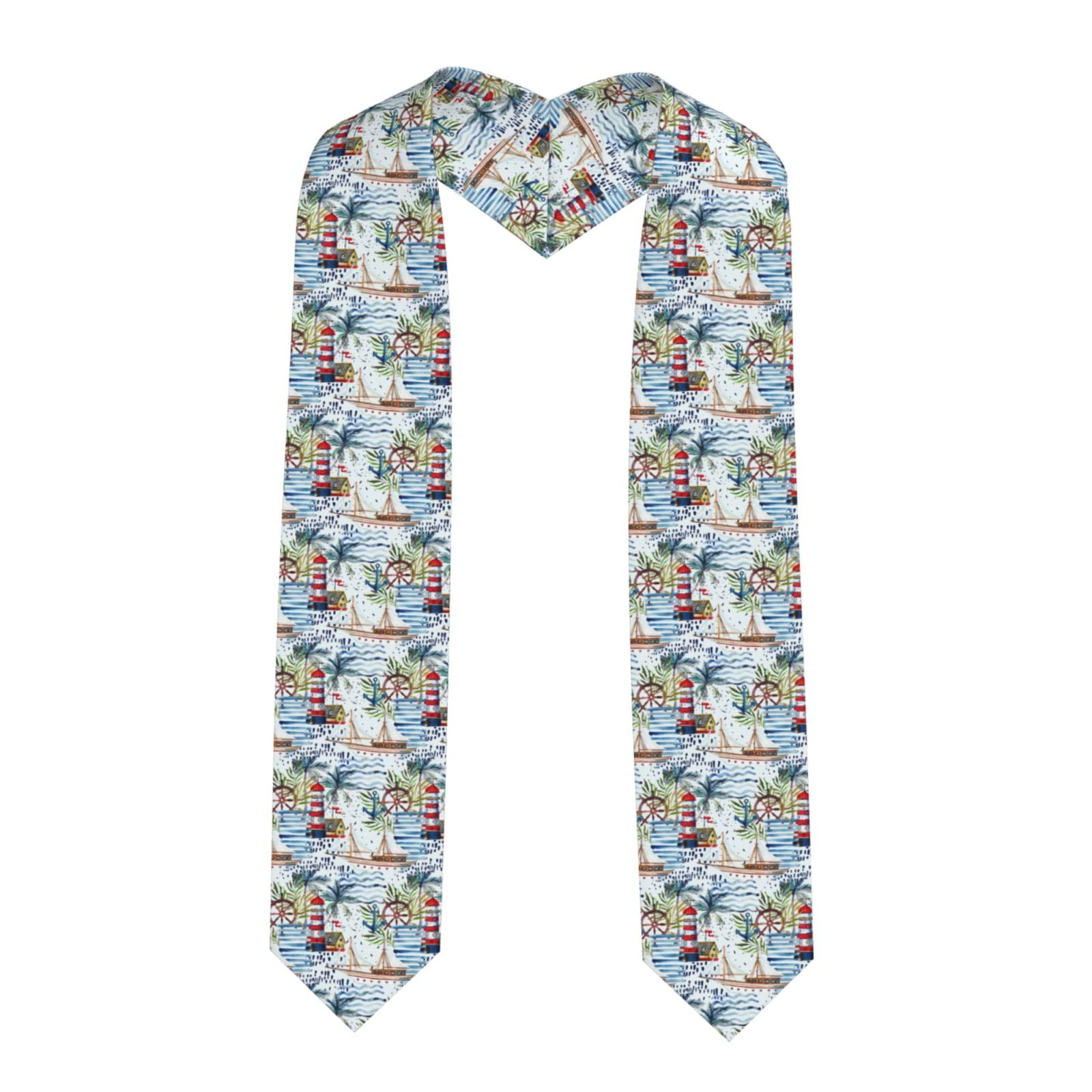 Lukts Watercolor Sailboat for Graduation Shawl Ribbon, Unisex 36x5.1 ...