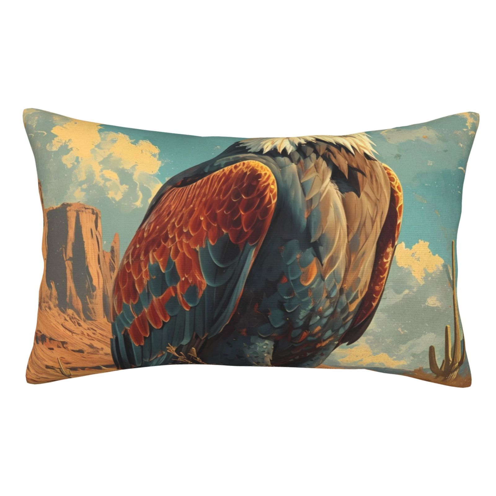 Lukts Western Desert Cactus Bald Eagle Pillow Protectors from Dust and ...