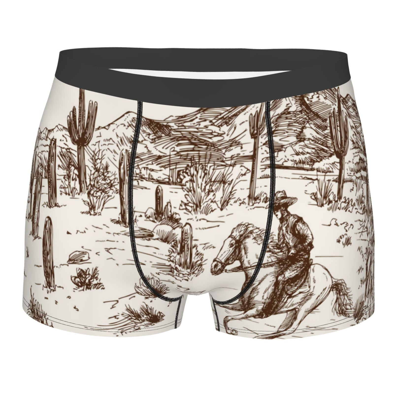 Lukts Western Desert Cowboys3 Men'S Underwear Covered Waistband Boxer ...