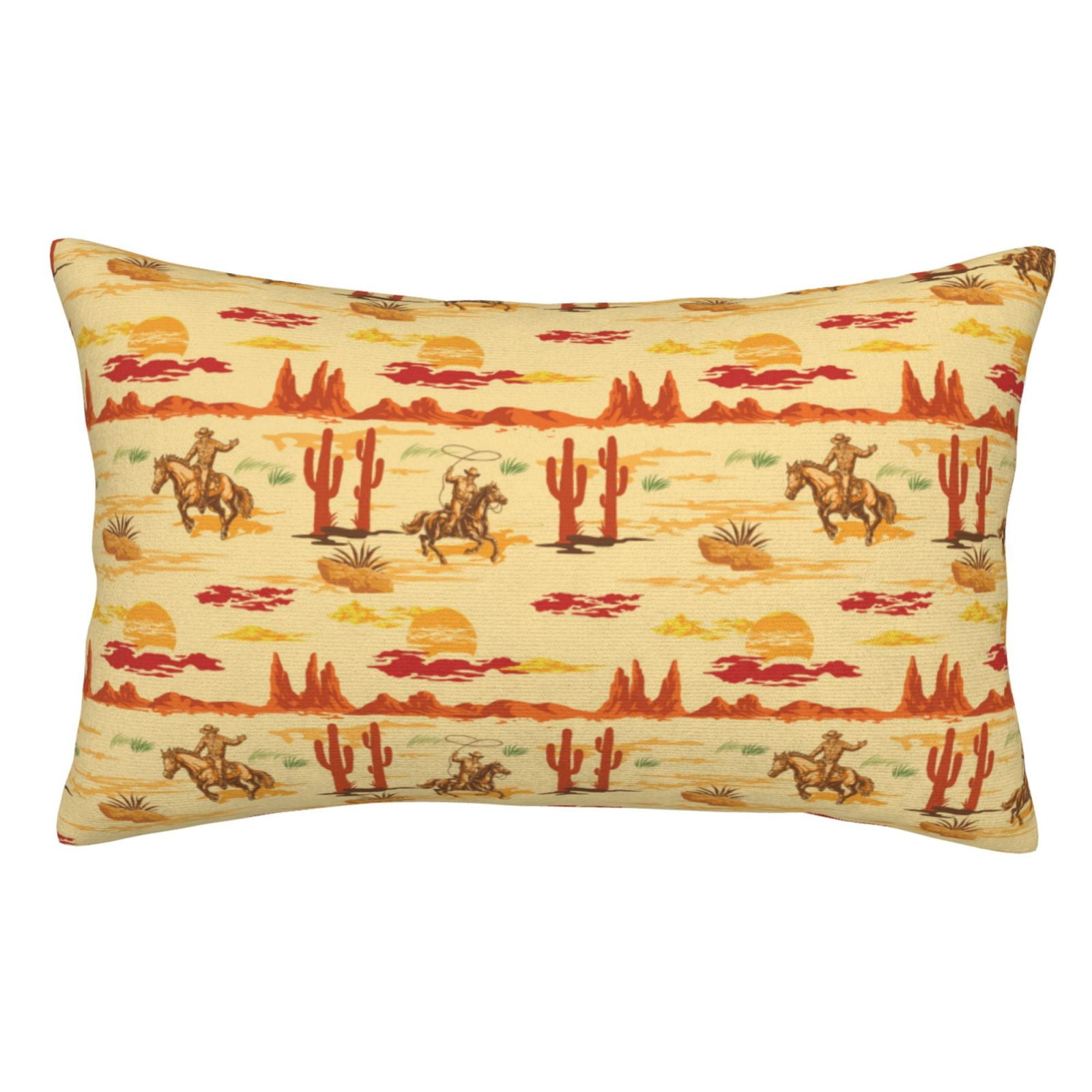 Lukts Wild West Colorful Pillow Protectors from Dust and Dirt - 14"x20 ...