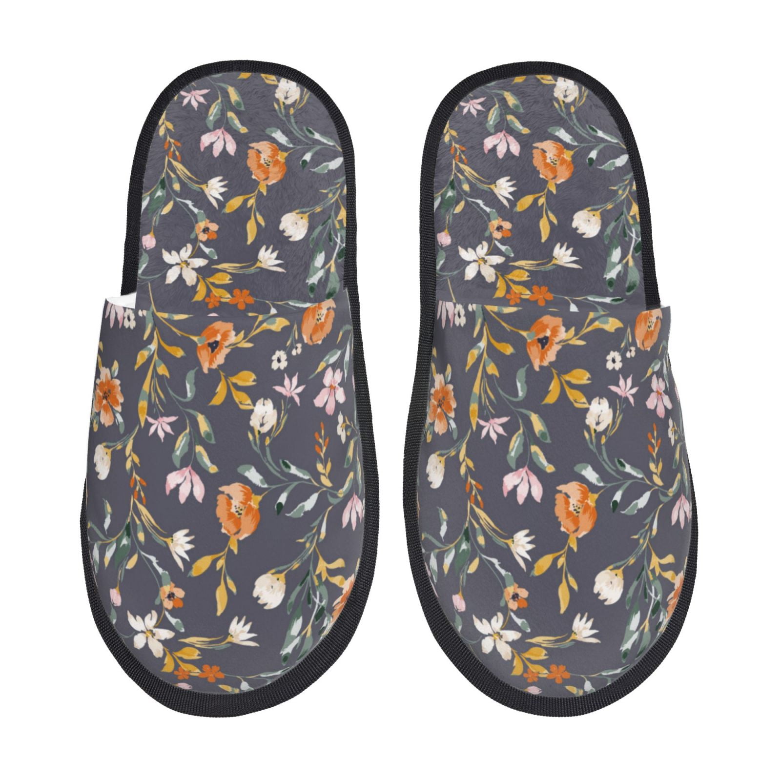 Lukts Wildflowers for Autumn and Winter Cotton Slippers, EVA Wear ...