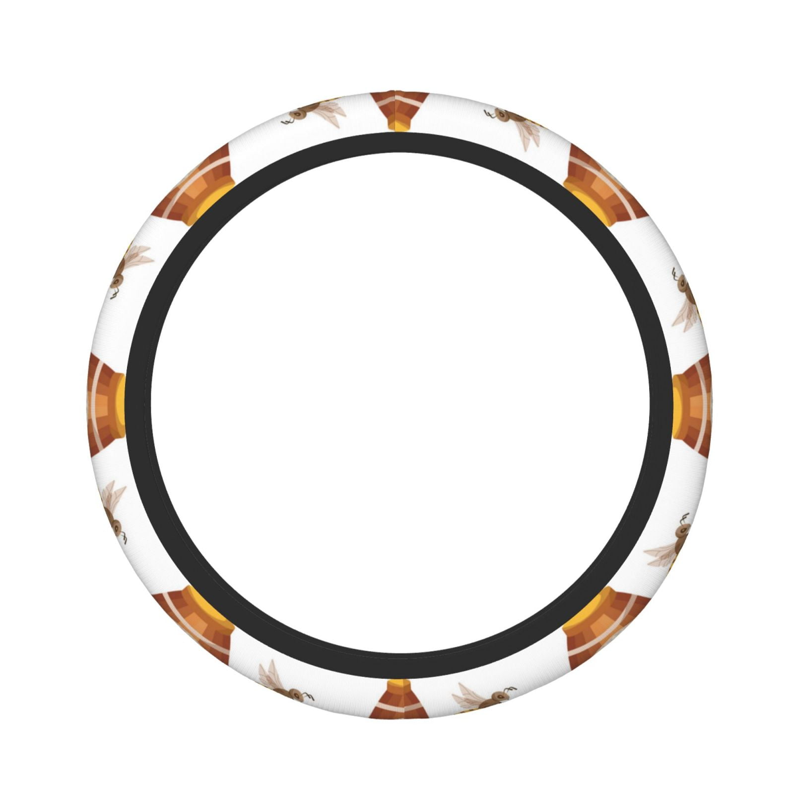 Lukts Wooden Barrels With Honey teering Wheel Cover,Stretch Elastic ...