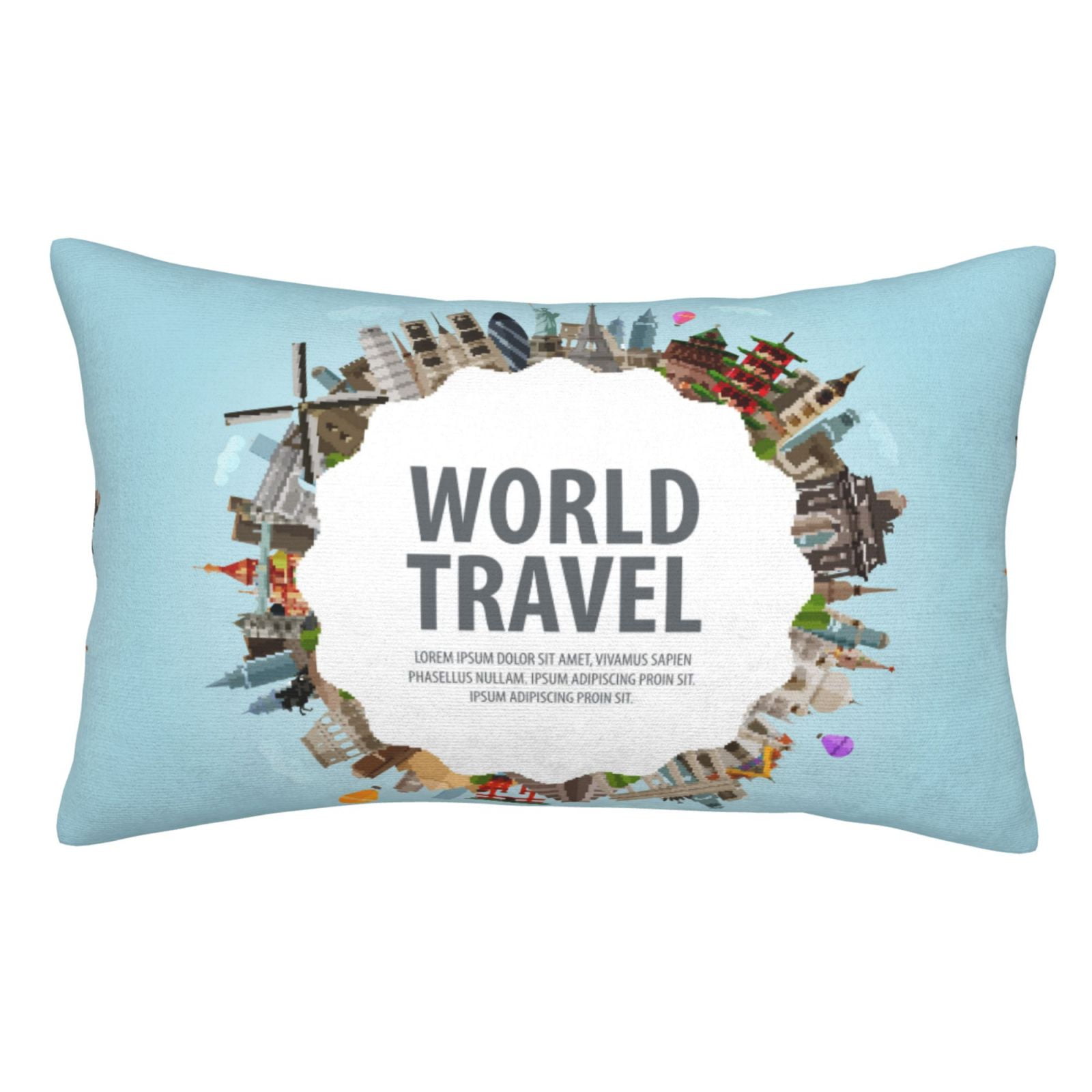 Lukts World Travel Pillow Protectors from Dust and Dirt (Pillow core ...