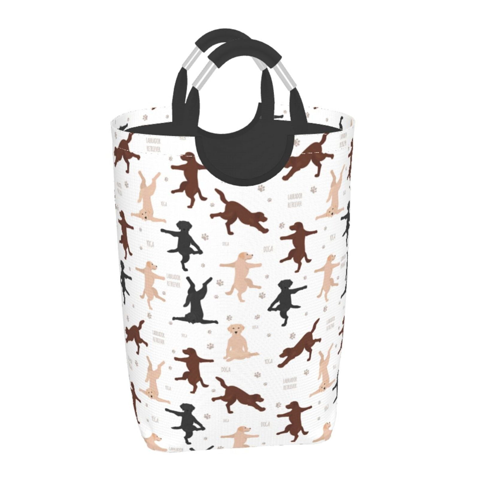 Lukts Yoga Labrador Retriever Print Large Laundry Hamper, Tall Storage ...
