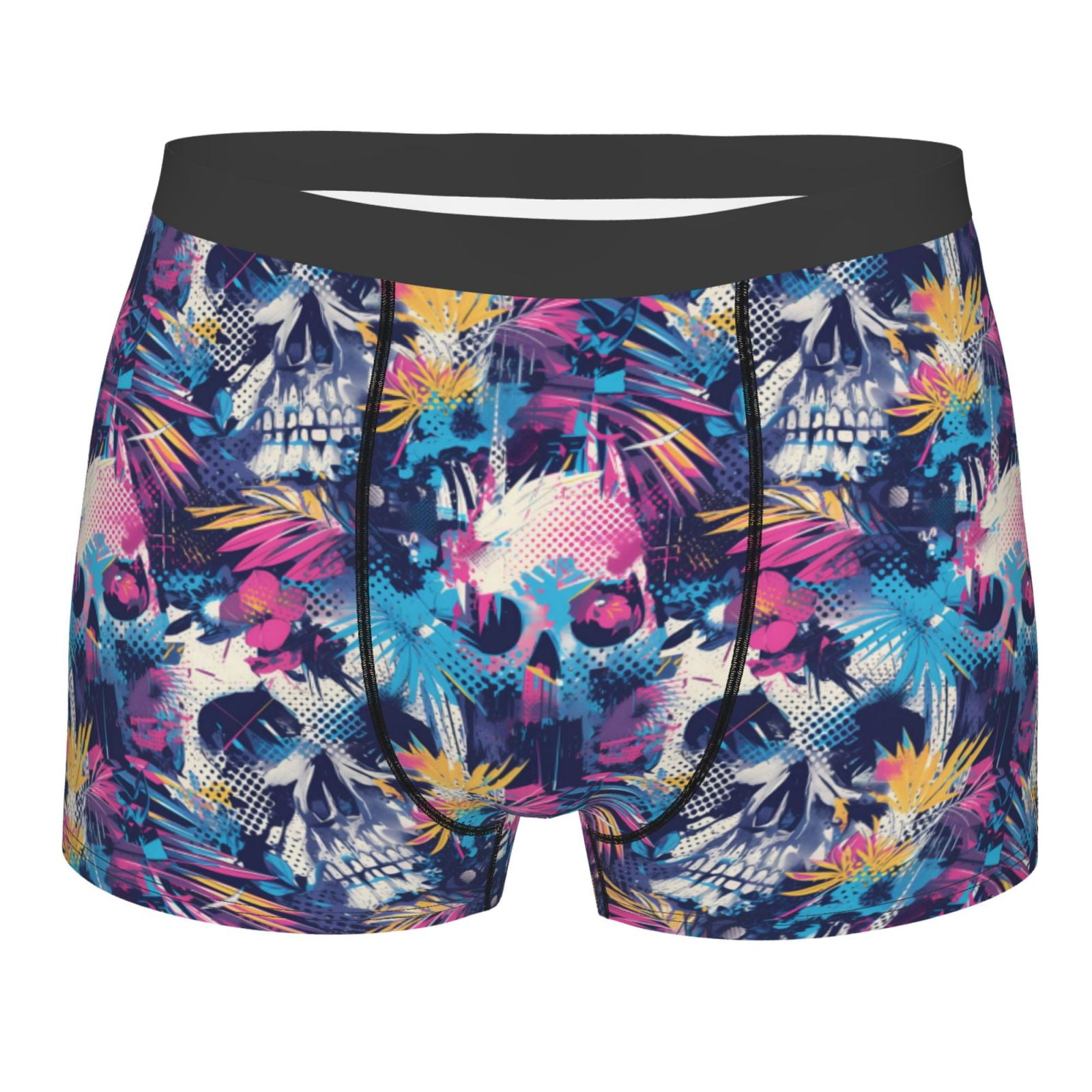 Lukts cool Skull colorful Men's Underwear Covered Waistband Boxer ...
