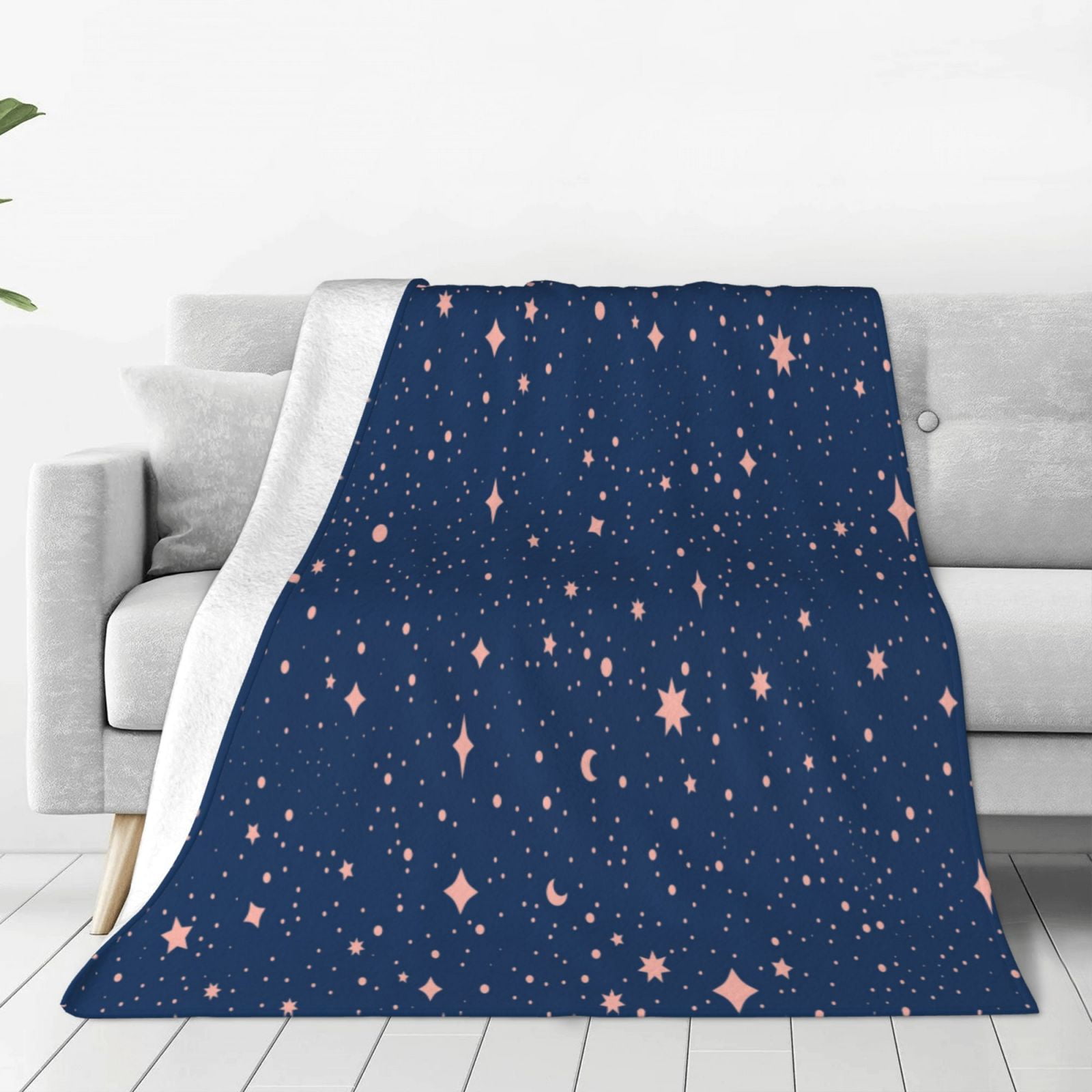 Lukts star night sky Patten Ultra-Soft Microfiber Fleece Blanket Throw ...