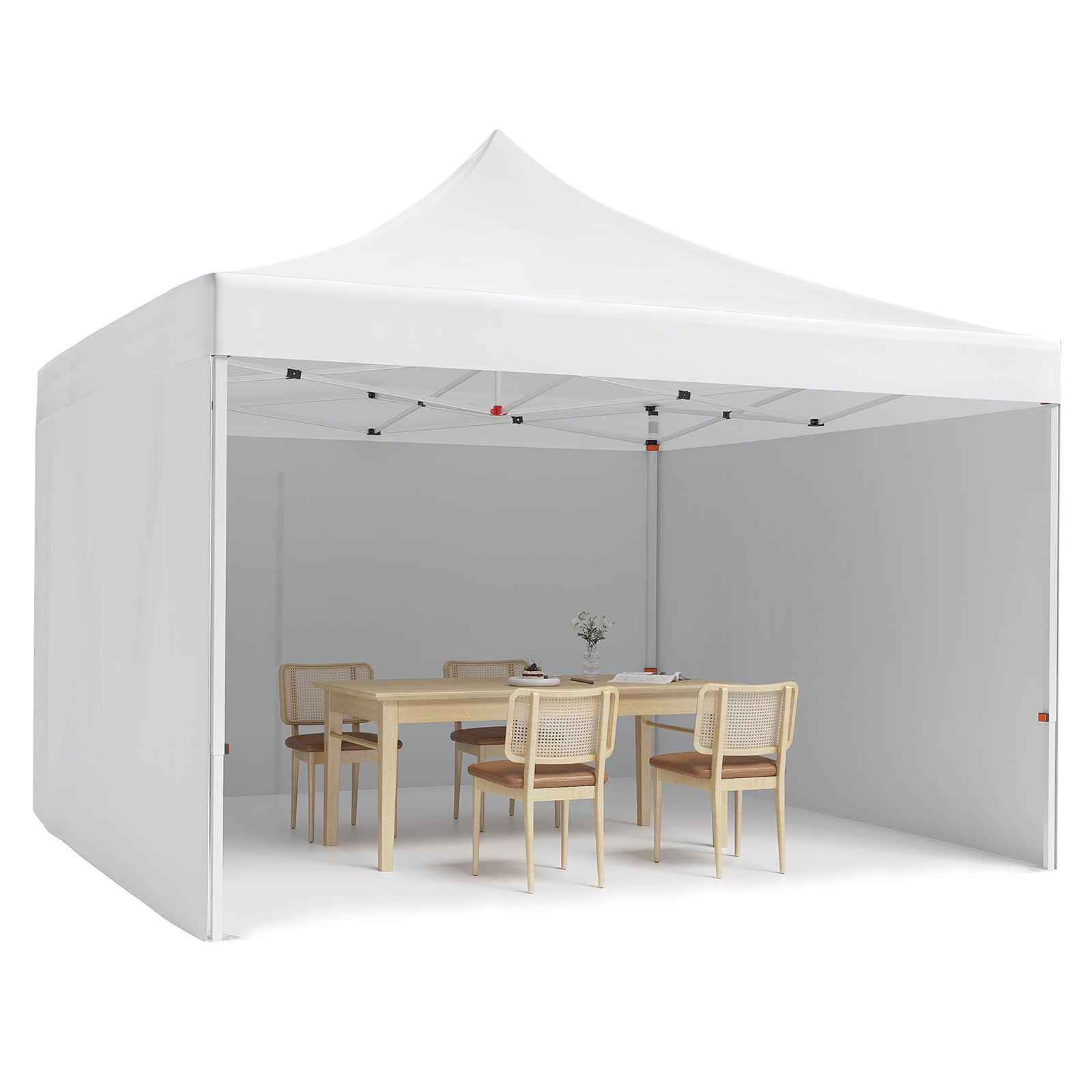Luku 10 x 10 Pop Up Canopy Tent, Commercial Instant Shade Canopy with 3 ...