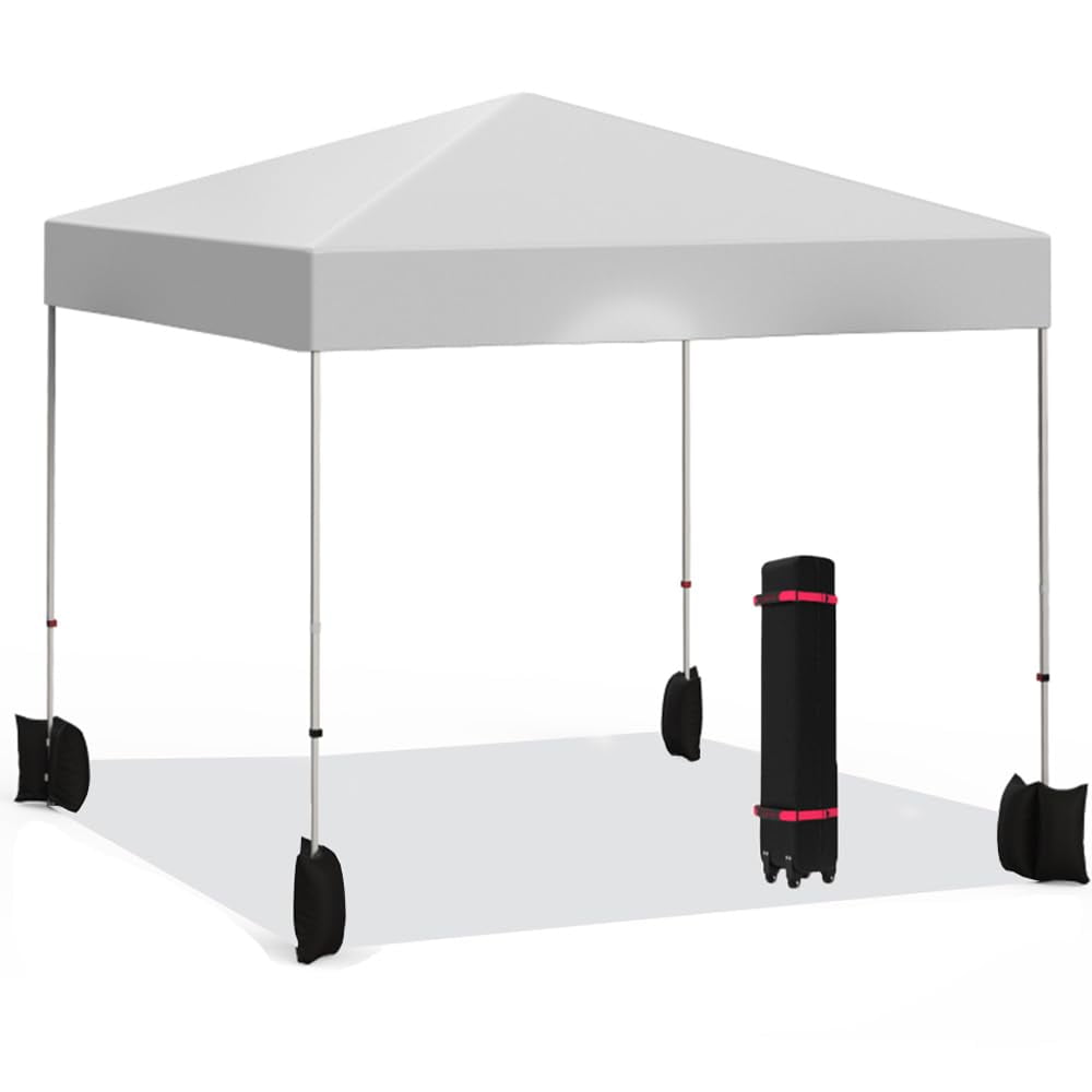 Luku 10x10ft Pop up Canopy, 1-Person Setup Portable Shelter, Adjustable ...