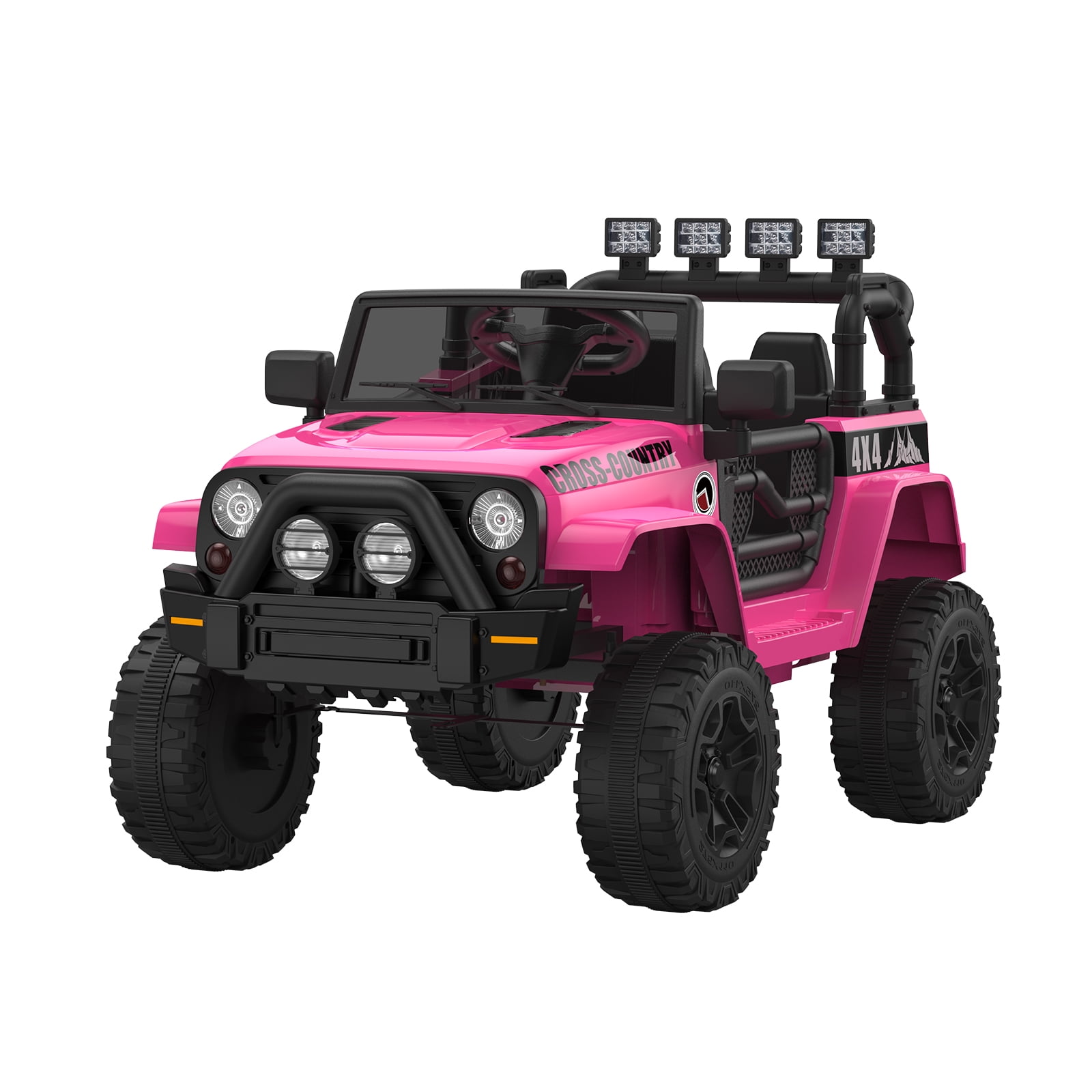 Luku 12V Kids Electric Ride-On Truck, Parent Remote Control, Dual Doors ...
